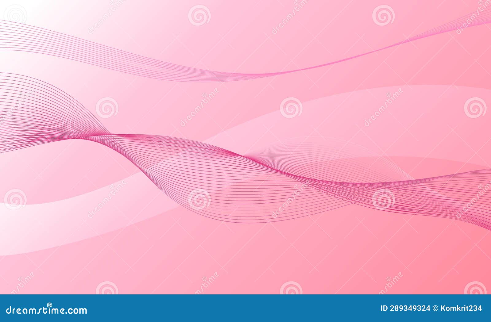 Pink Gold Smooth Lines Waves Curves with Soft Gradient Graphic Abstract ...