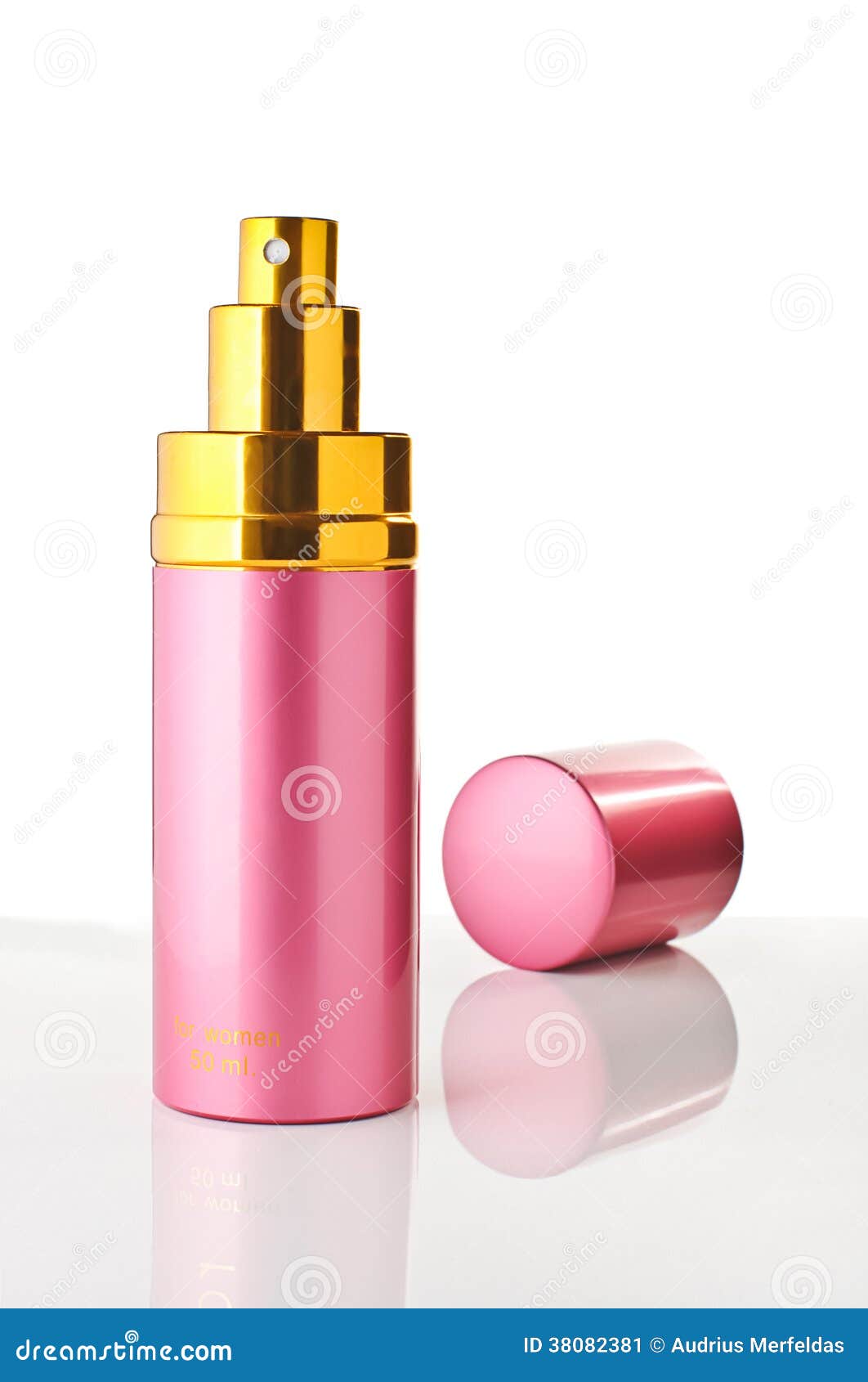 Pink Golden Perfume Bottle Advertising Stock Image - Image of glamour ...