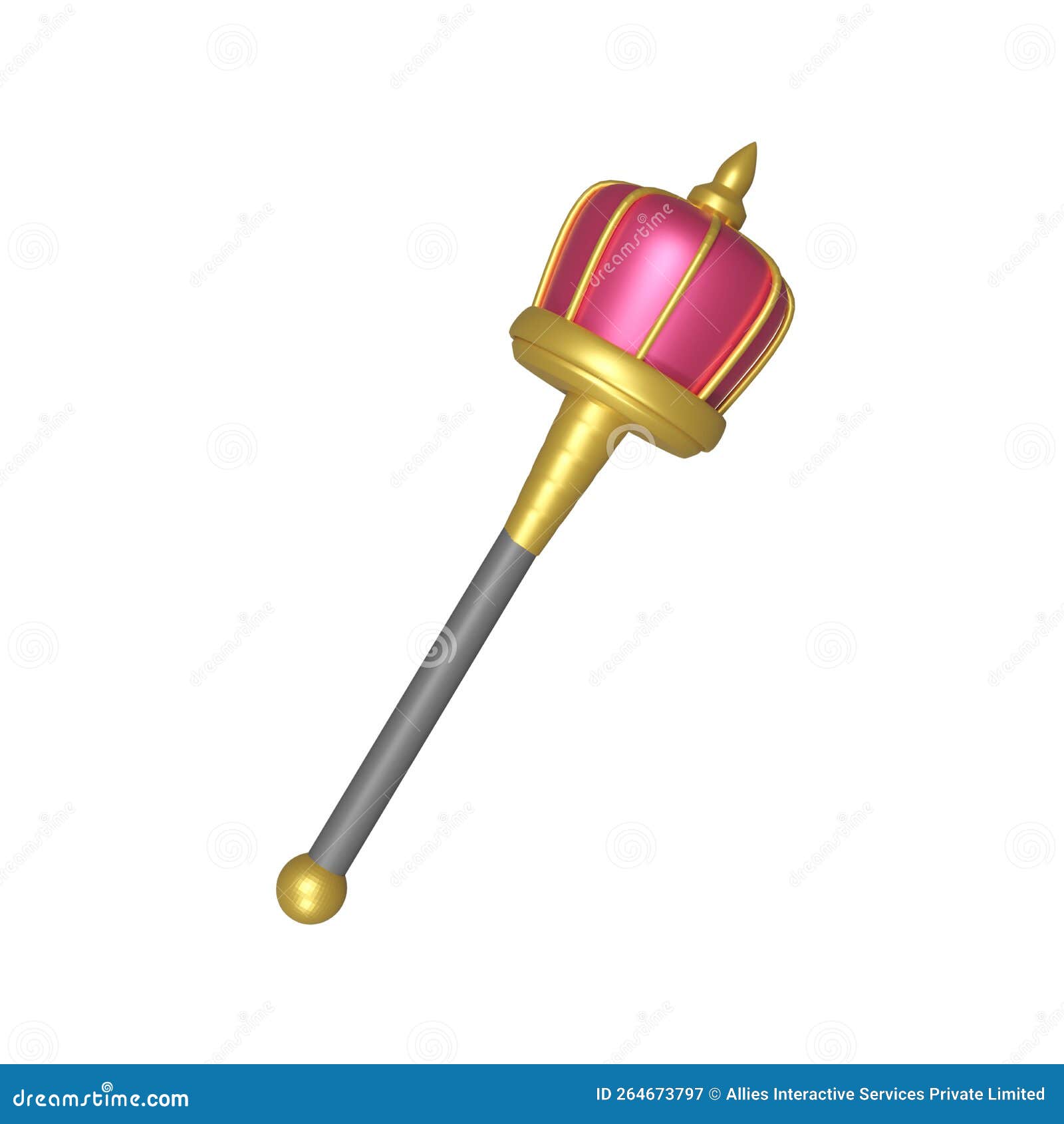 Scepter Icon On White Background. Simple Element Illustration From ...