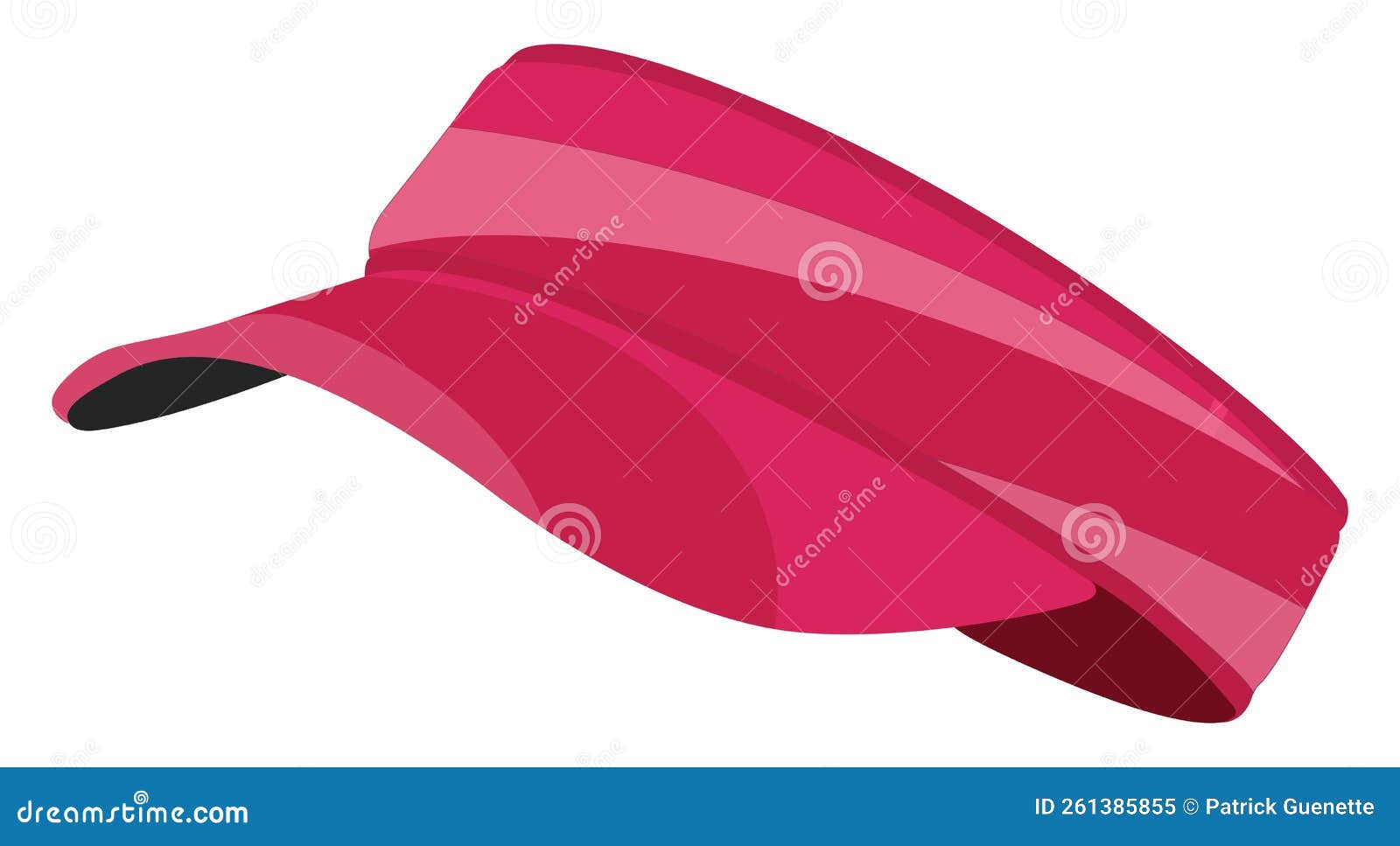 Pink golf hat, icon stock vector. Illustration of front - 261385855