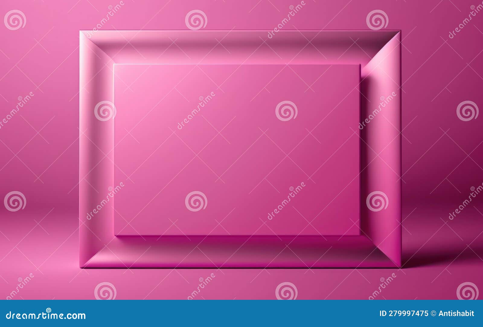 Pink Gradient Background with Embossed Rectangle. Minimalist Surface ...