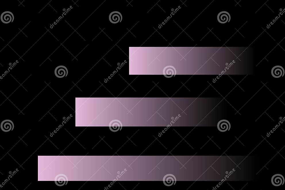 Pink Gradient Lines on Black Background. Minimalistic Abstract Vector ...