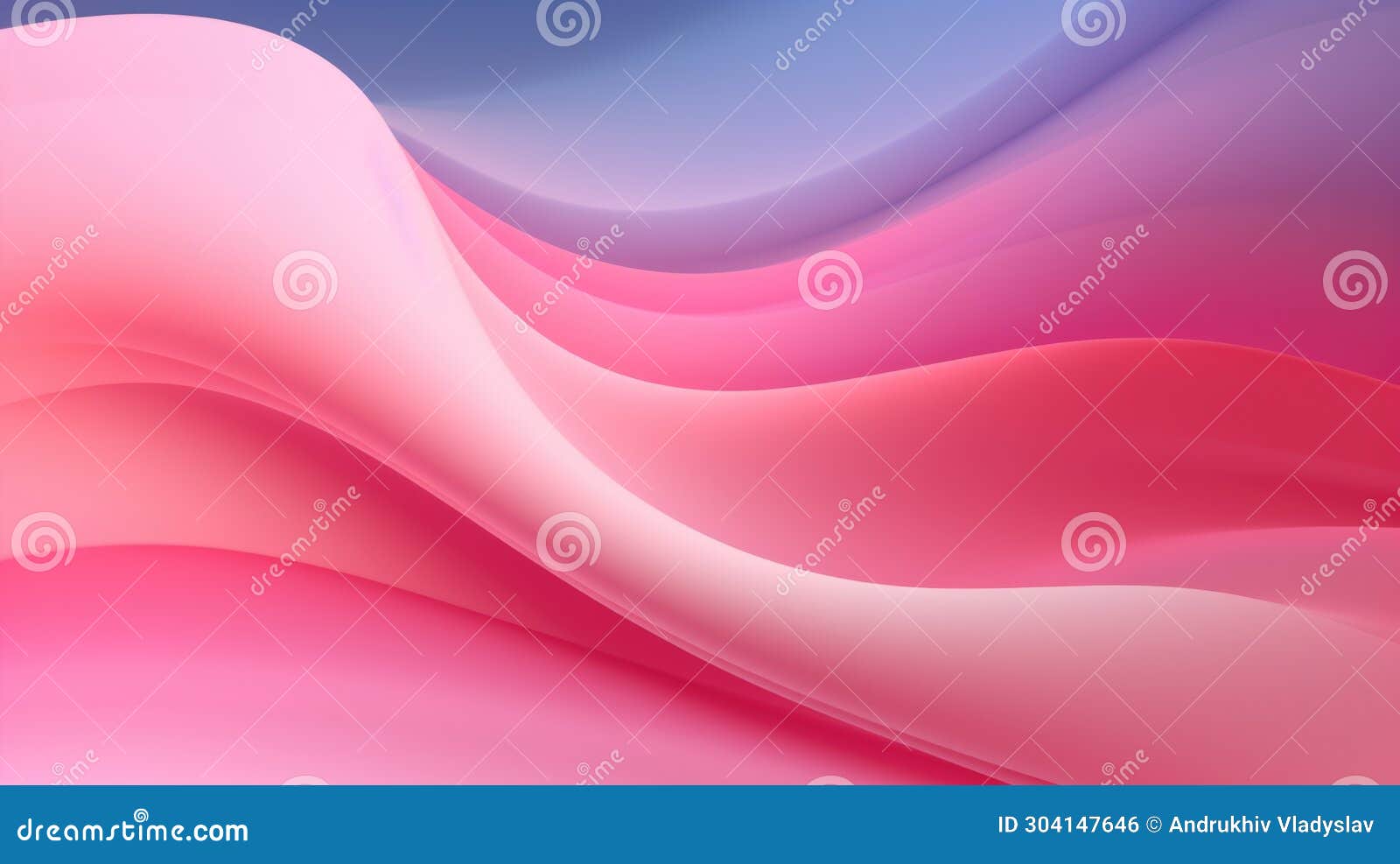 Pink Gradient Wave Background, Abstract Illustration Stock Illustration ...
