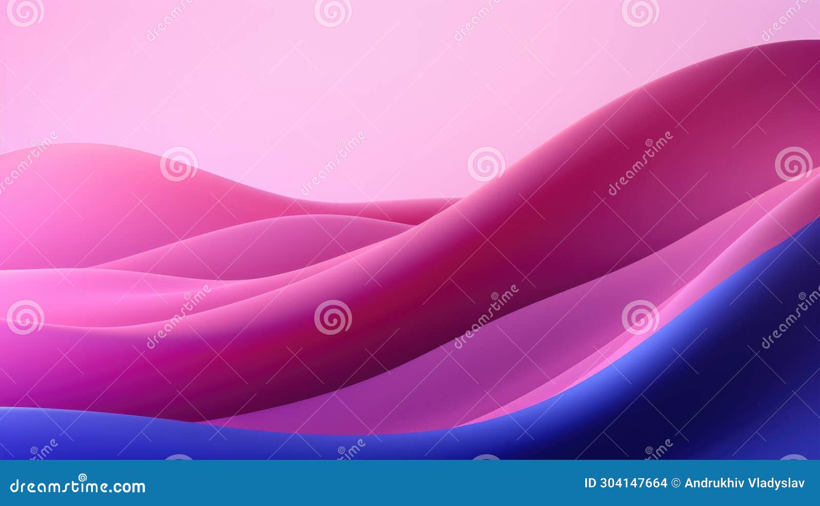 Pink Gradient Wave Background, Abstract Illustration Stock Illustration ...