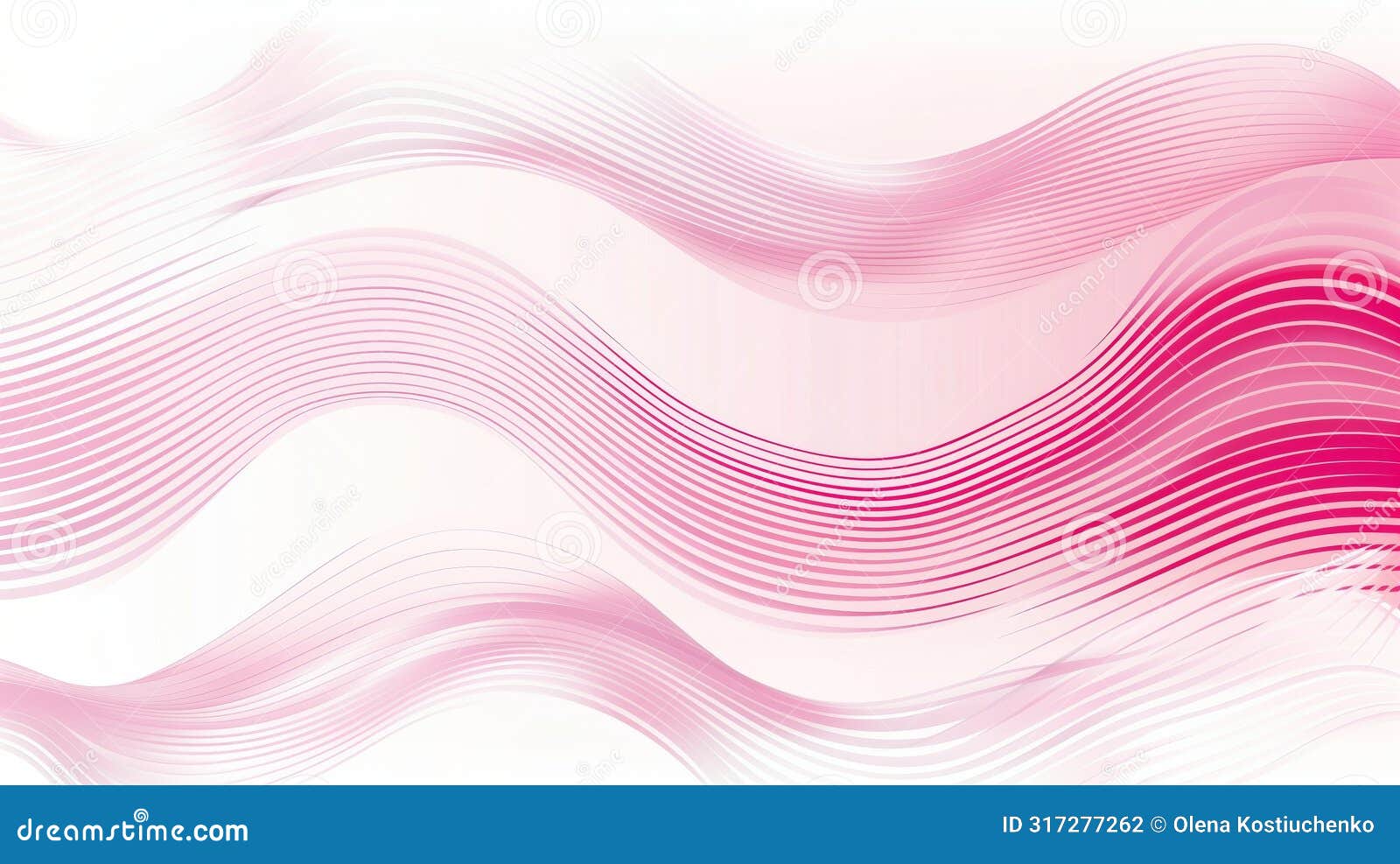A Pink Gradient Wavy Lines Pattern, Vector Graphic on White Background ...