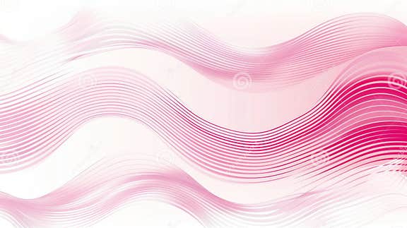 A Pink Gradient Wavy Lines Pattern, Vector Graphic on White Background ...