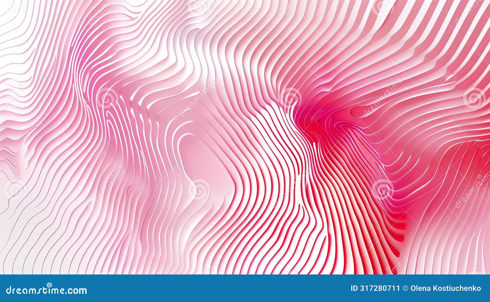 A Pink Gradient Wavy Lines Pattern, Vector Graphic on White Background ...