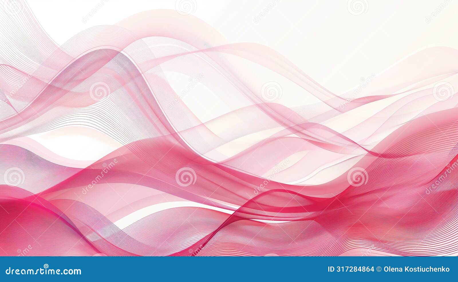A Pink Gradient Wavy Lines Pattern, Vector Graphic on White Background ...