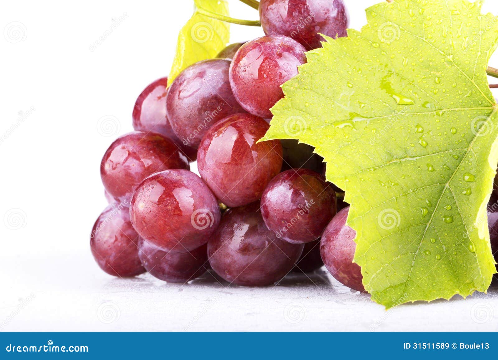 Pink grape on white stock image. Image of organic, harvest - 31511589
