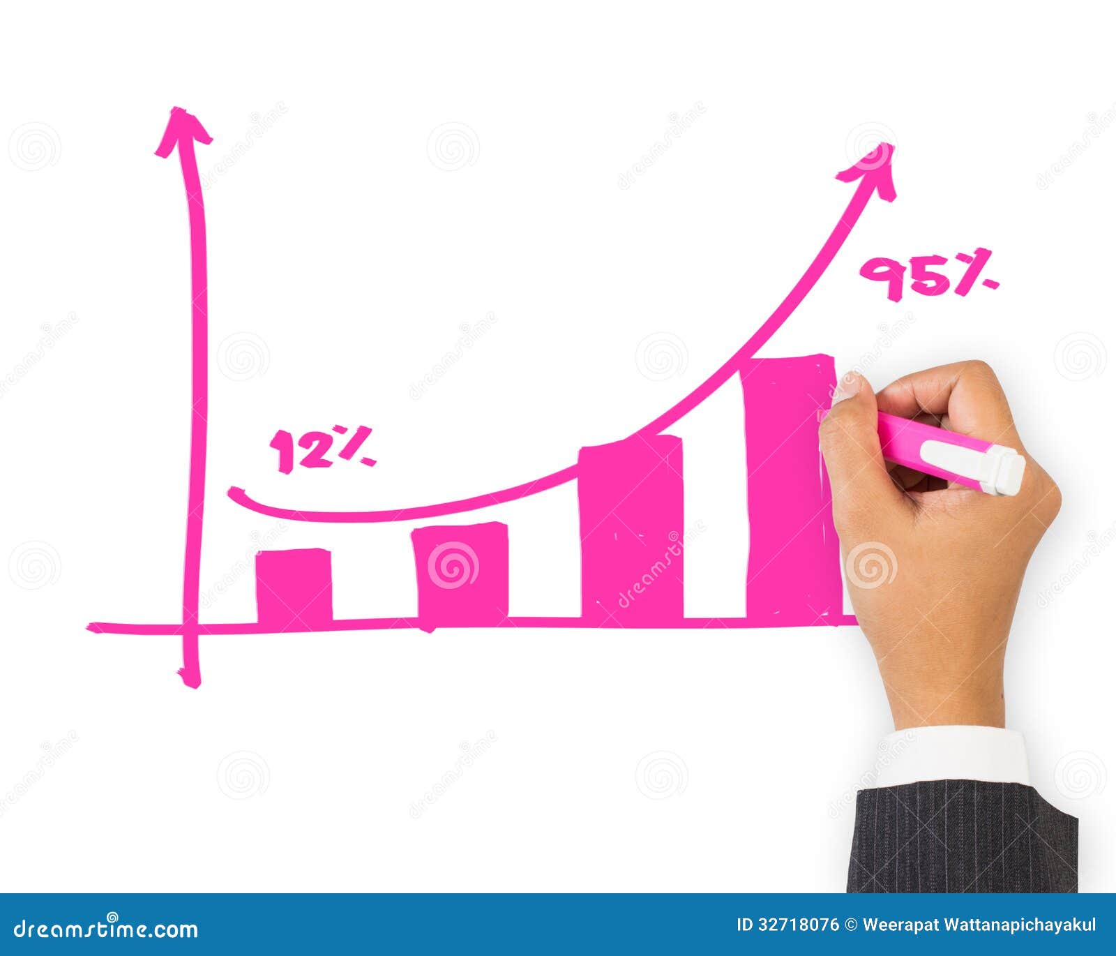 Pink graph stock photo. Image of goal, writing, whiteboard - 32718076