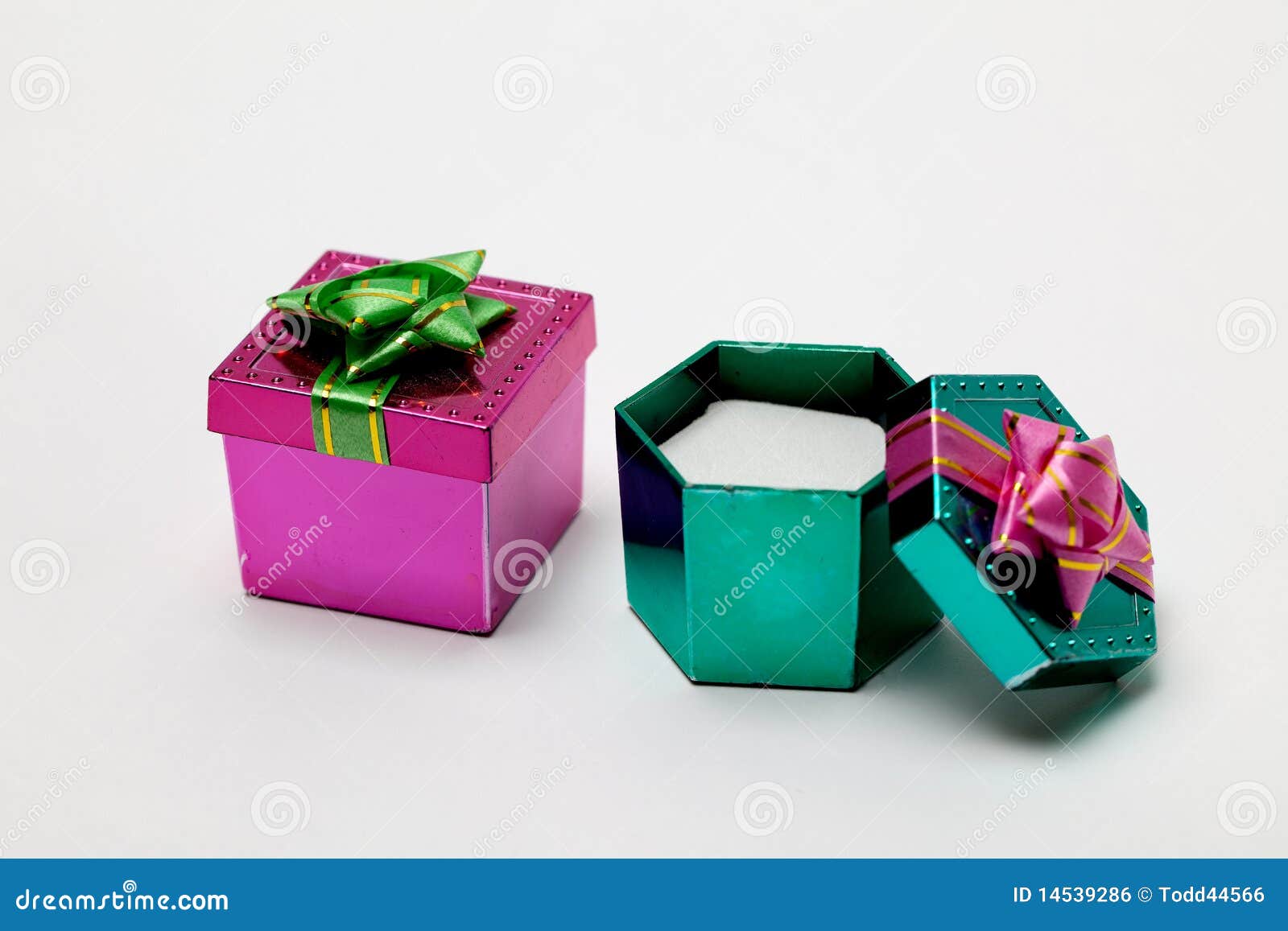 Pink & Green Boxes stock photo. Image of color, embellishment - 14539286
