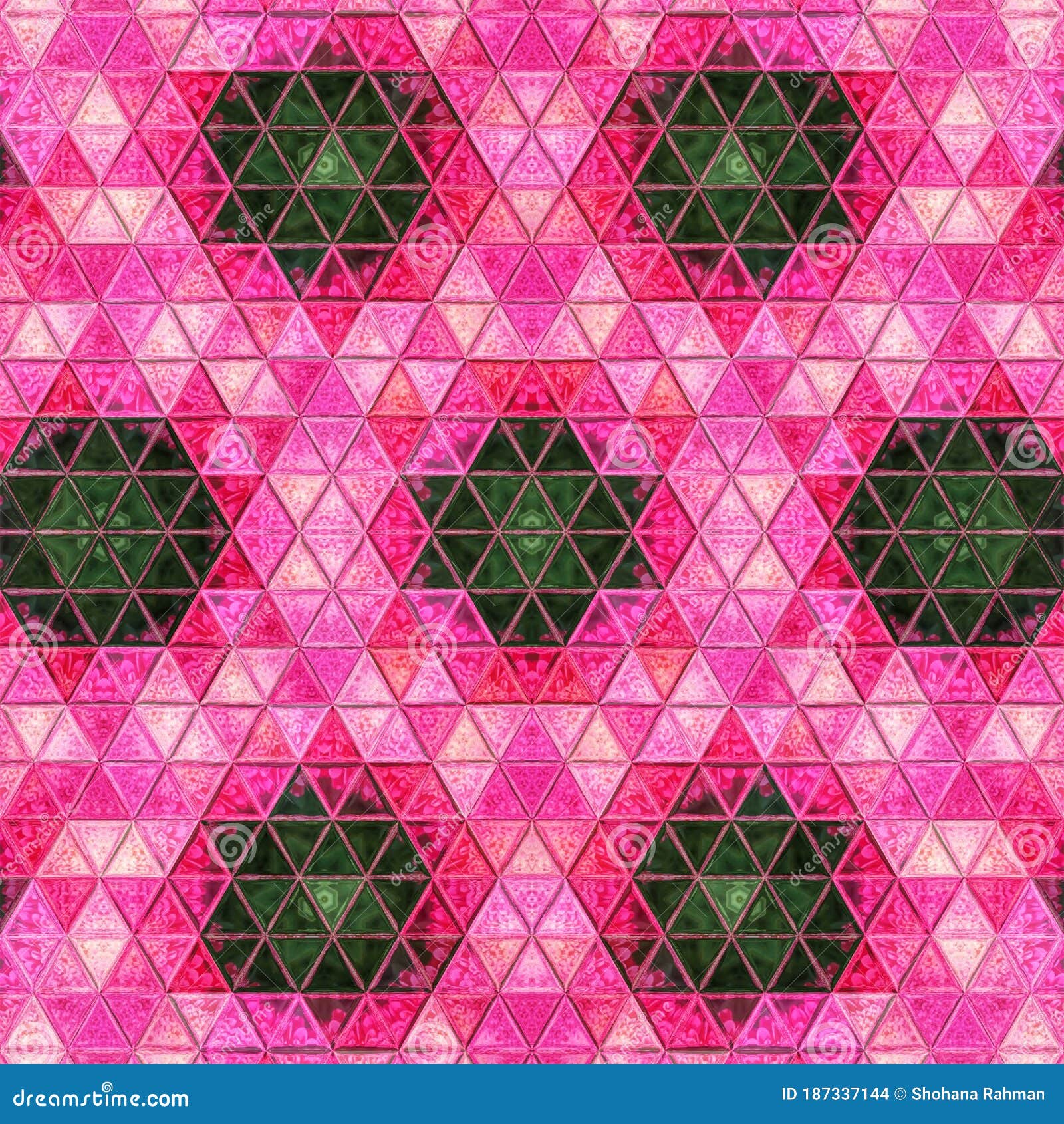 Pink and Green Geometric Pattern Design for Background Stock ...