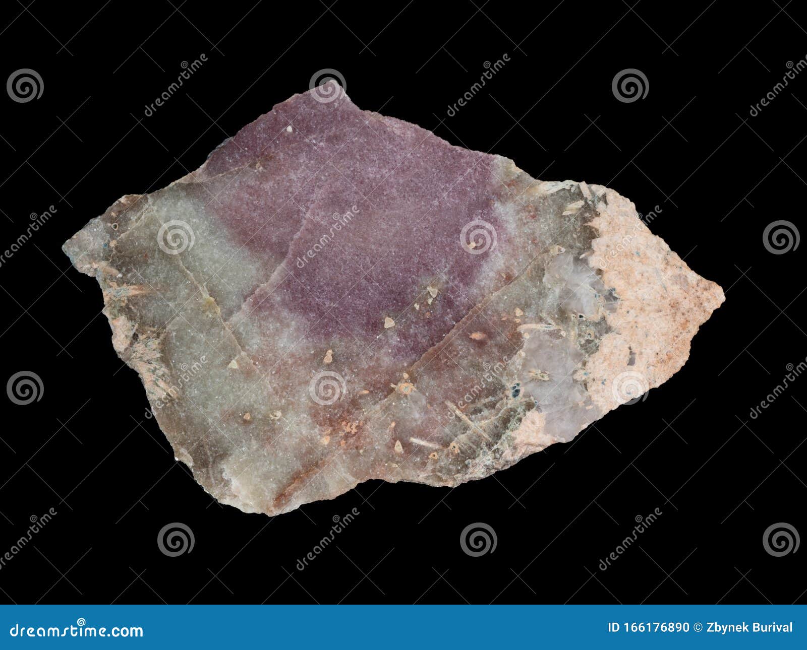 Pink and Green Lepidolite Mica - Lithium Ore Mineral Stock Photo ...