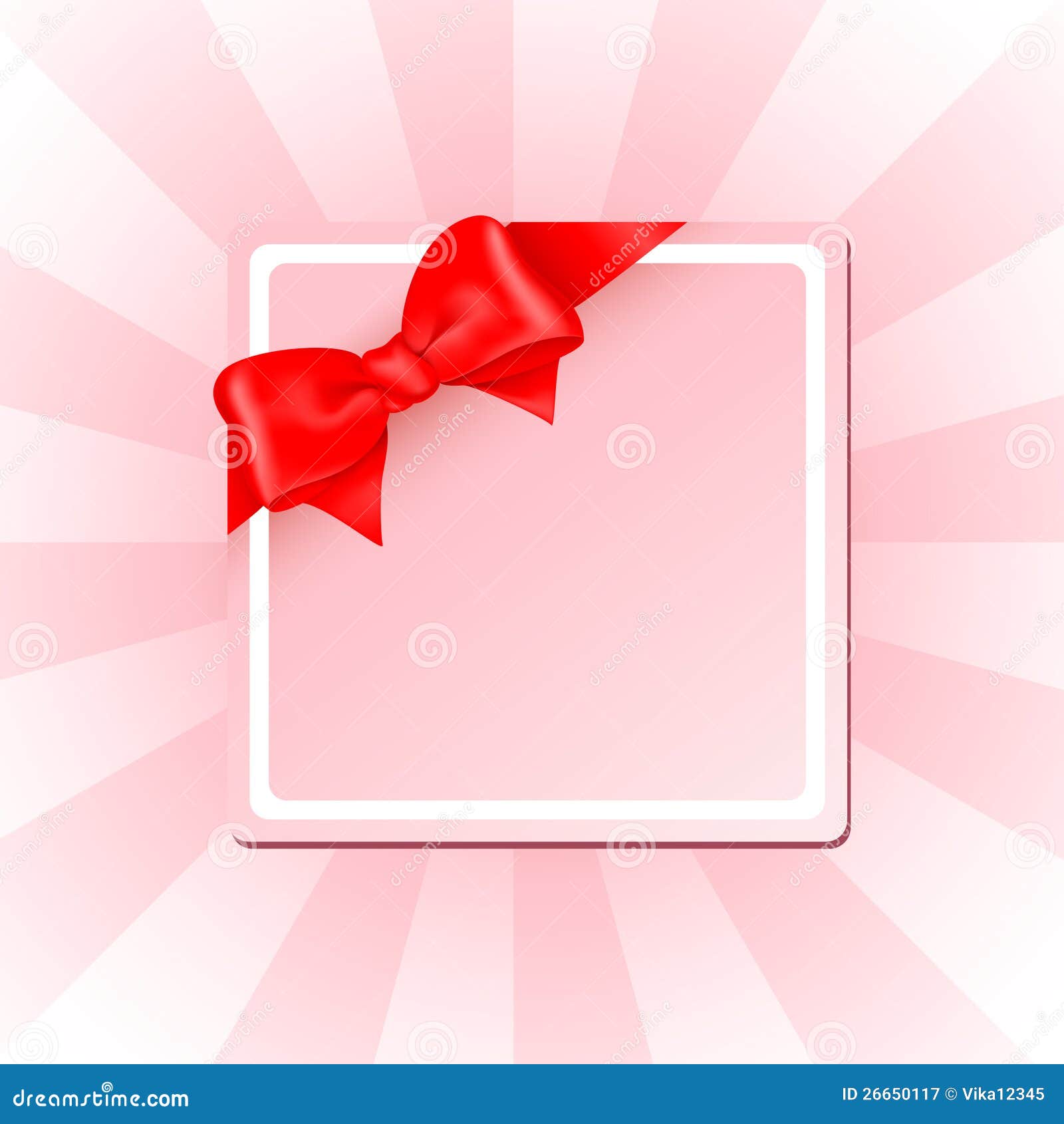 Pink greeting card stock vector. Illustration of gift - 26650117