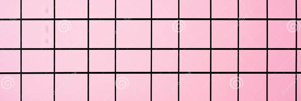 Pink Grid Pattern on Wall for Modern Interior Backgrounds or ...