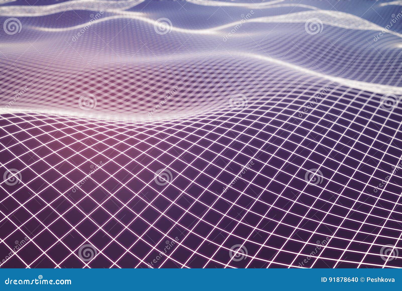 Pink grid waves stock illustration. Illustration of creativity - 91878640