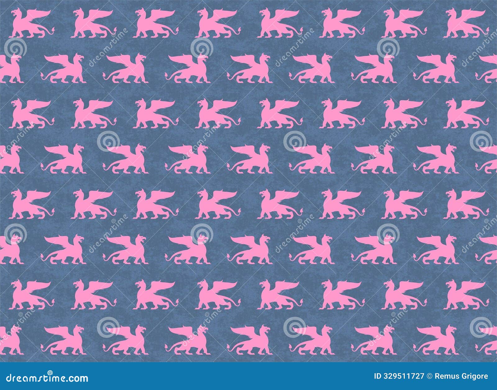 Blue Griffon Seamless Background - Cdr Format Vector Illustration ...