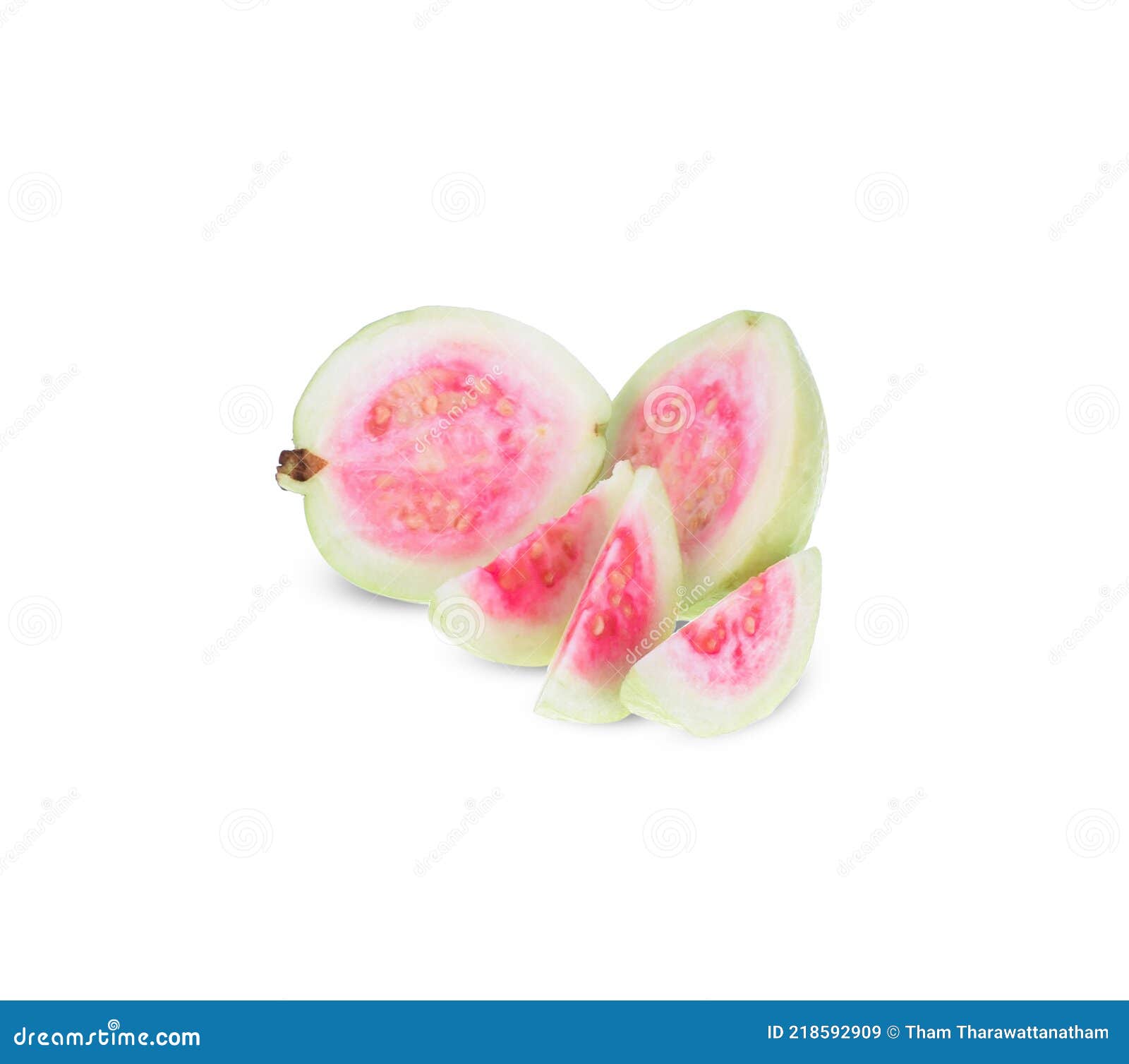 Pink Guava Fruit Isolated on White Background Stock Image - Image of ...