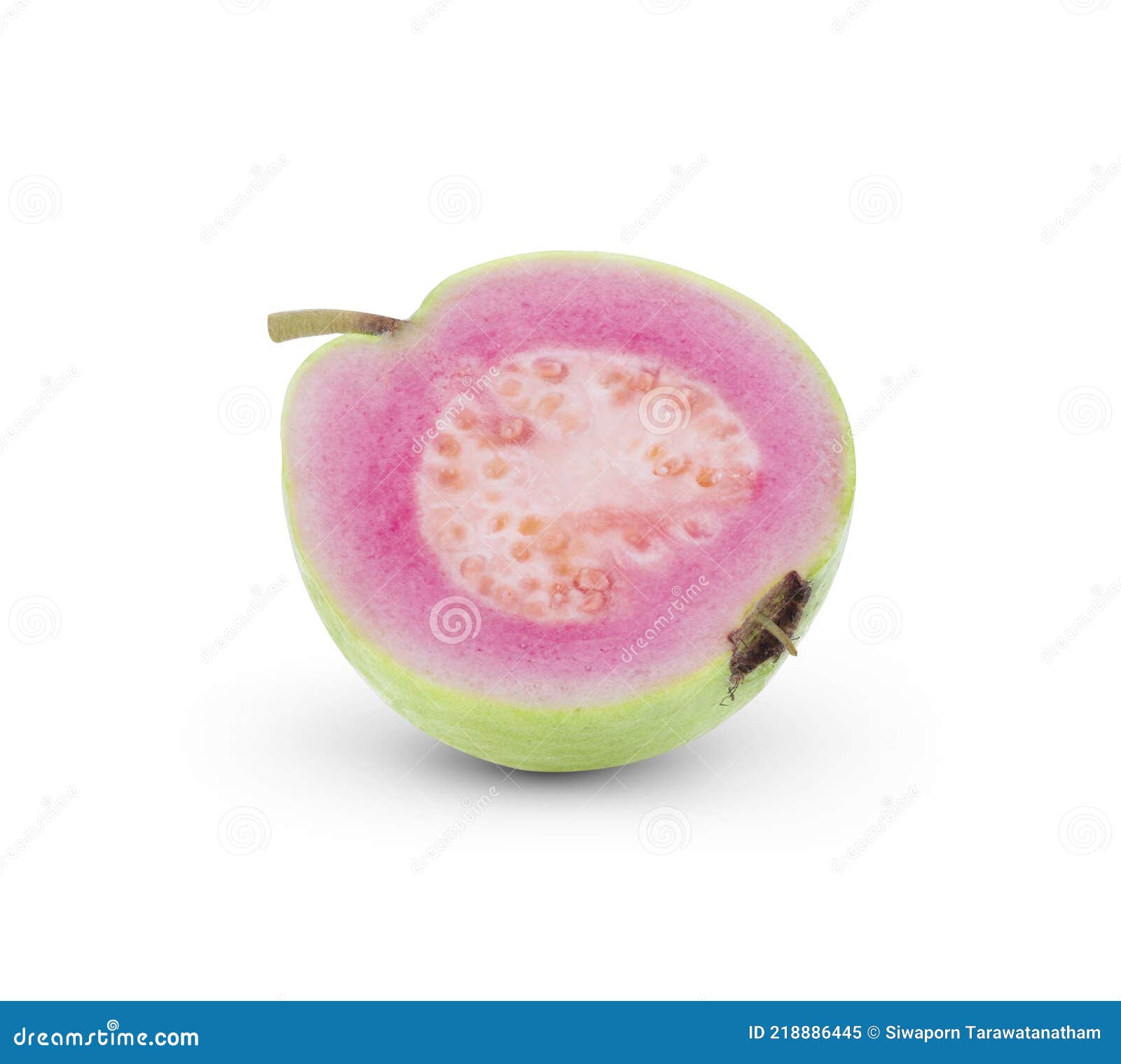 Pink Guava Isolated on White Background Stock Image - Image of sweet ...