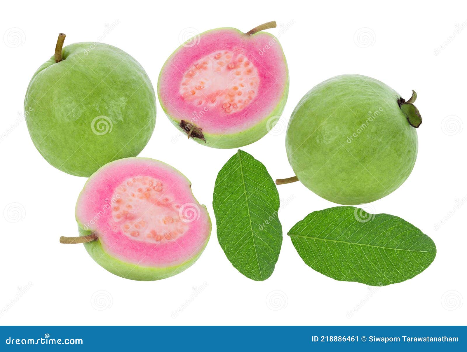 Pink Guava Isolated on White Background Stock Image - Image of tropical ...
