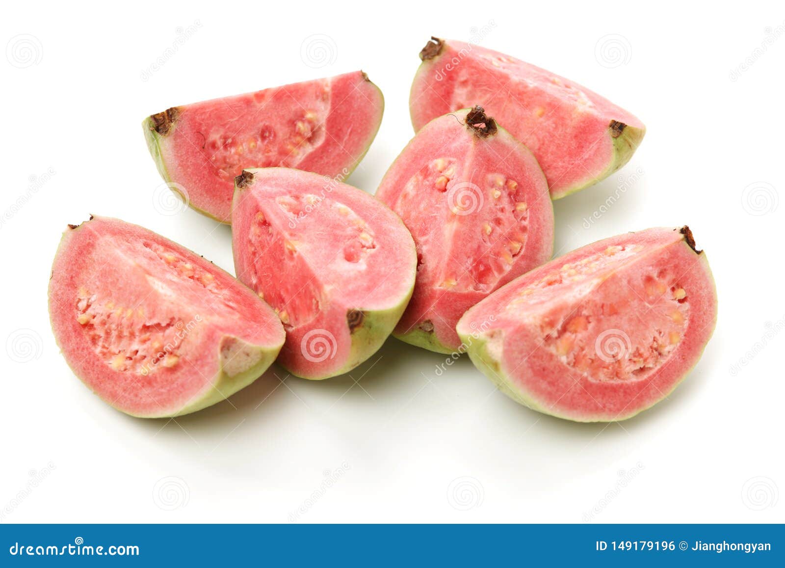 Pink guava stock photo. Image of background, seed, juice - 149179196