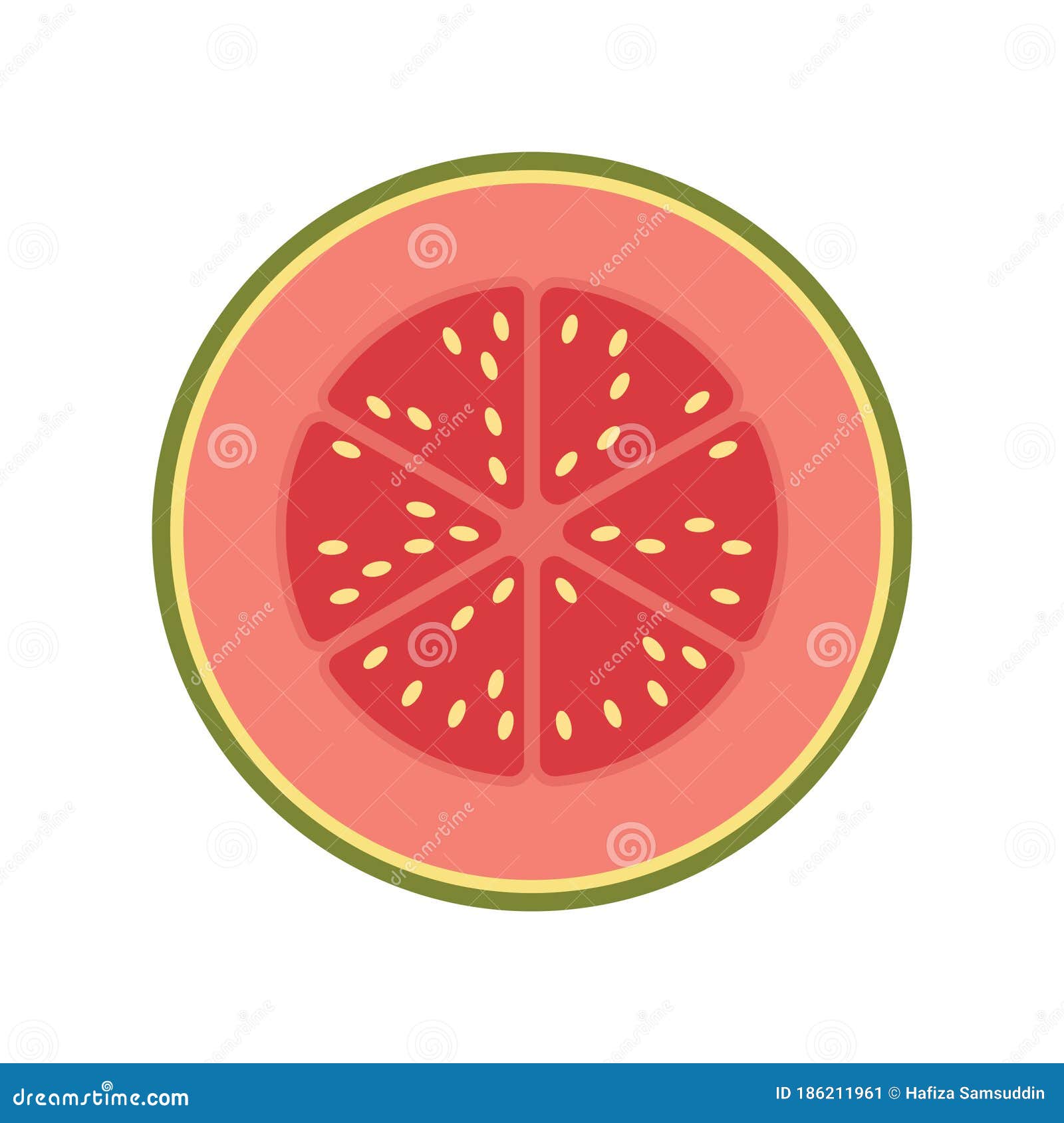 Pink Guava. Vector Illustration Decorative Design Stock Vector ...