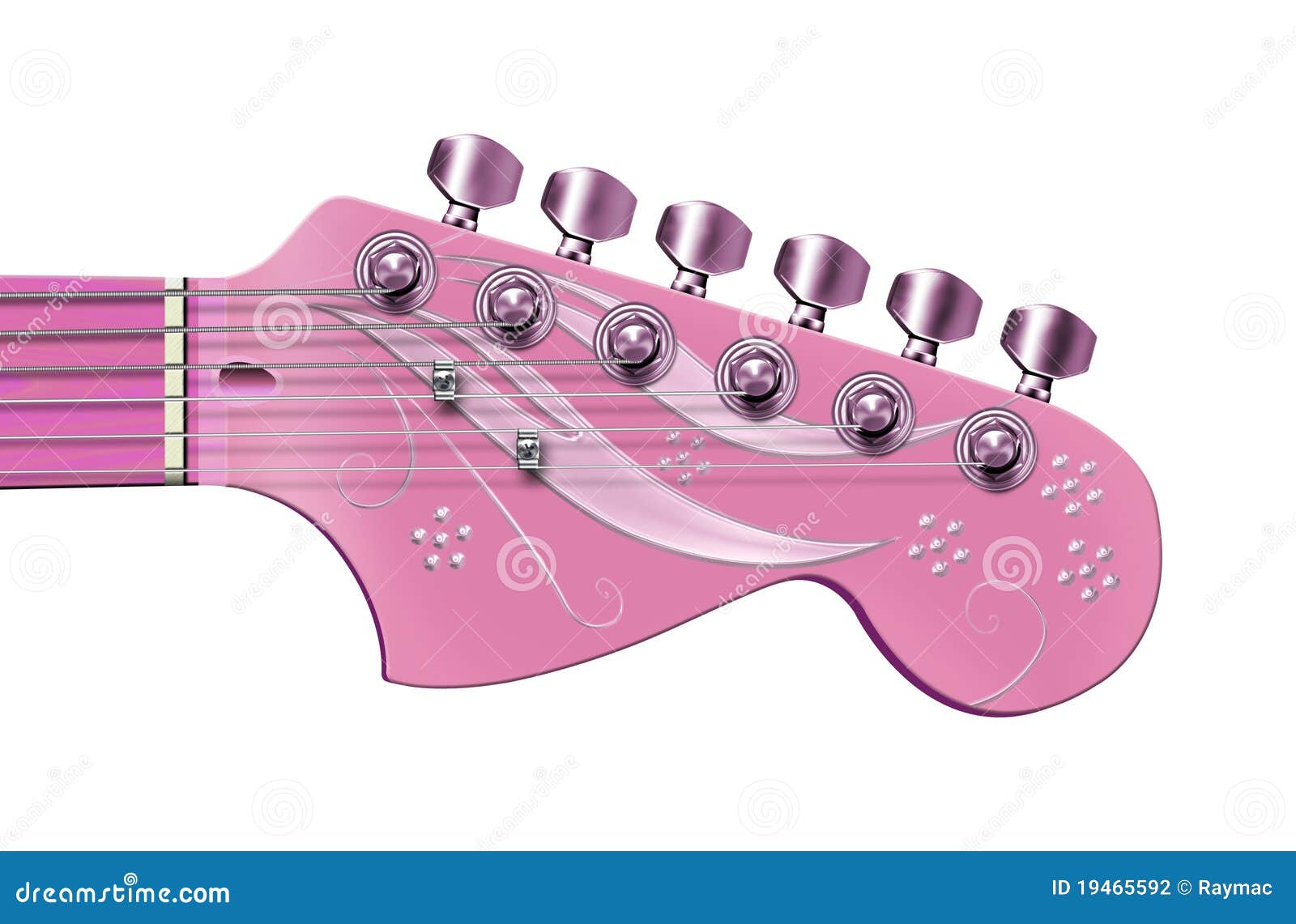 Pink Guitar stock illustration. Illustration of musician - 19465592