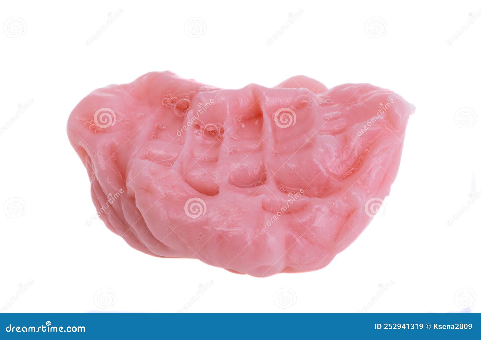 Pink gum isolated stock image. Image of bubblegum, chewed - 252941319