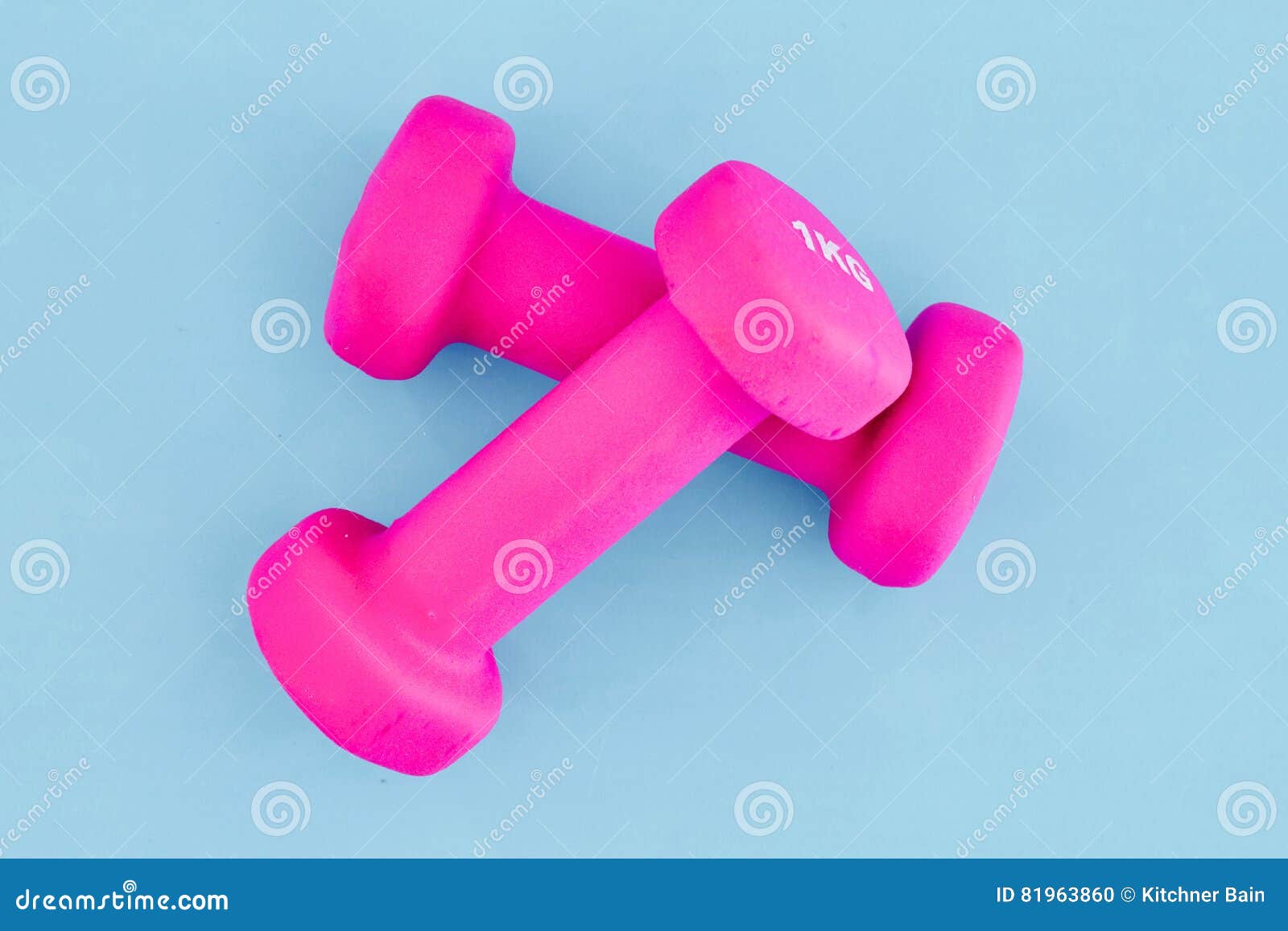 Pink Gym Dumbbell stock photo. Image of barbell, pounds - 81963860