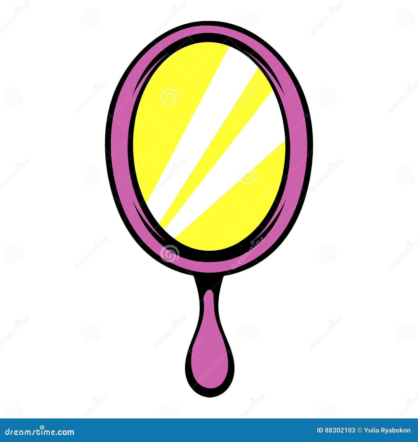 Mirror Icon, Cartoon Style Vector Illustration | CartoonDealer.com ...