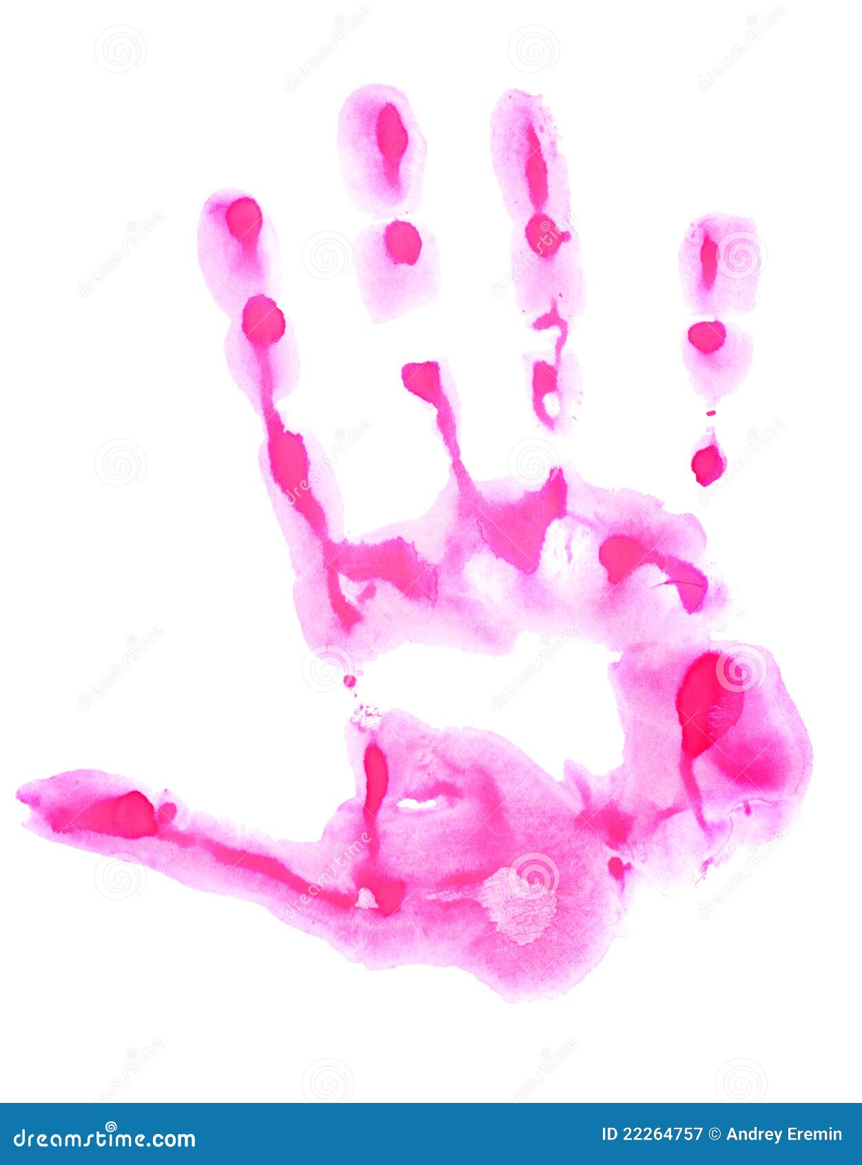 Pink hand print stock image. Image of imprint, abstract - 22264757