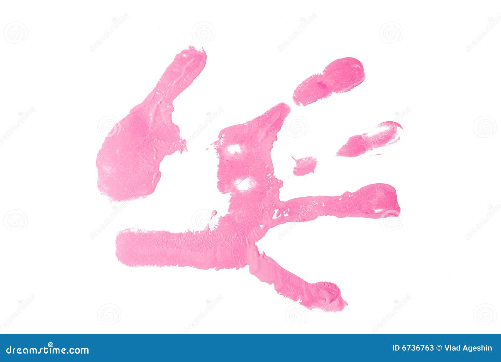 Pink hand print stock image. Image of pattern, hand, finger - 6736763