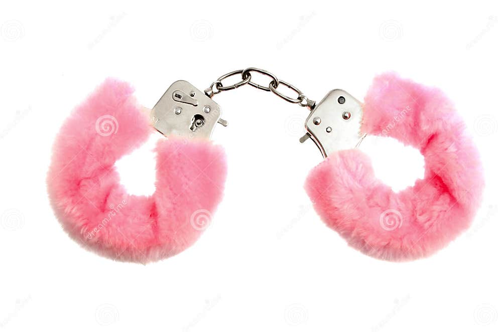 Pink handcuffs stock image. Image of game, domination - 7285687