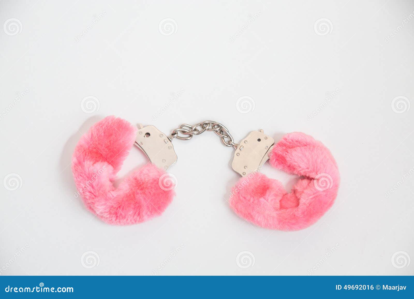 Pink handcuffs stock photo. Image of game, play, metal - 49692016