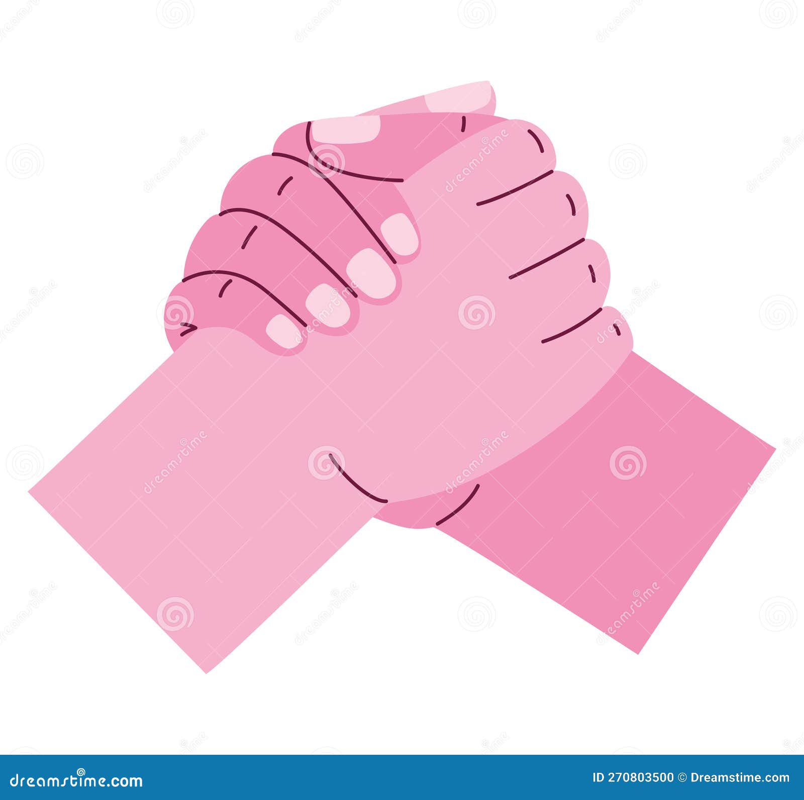 Two Pink Hands In Gyan Mudra, Yoga Meditation Calm Peac Concept, Green ...