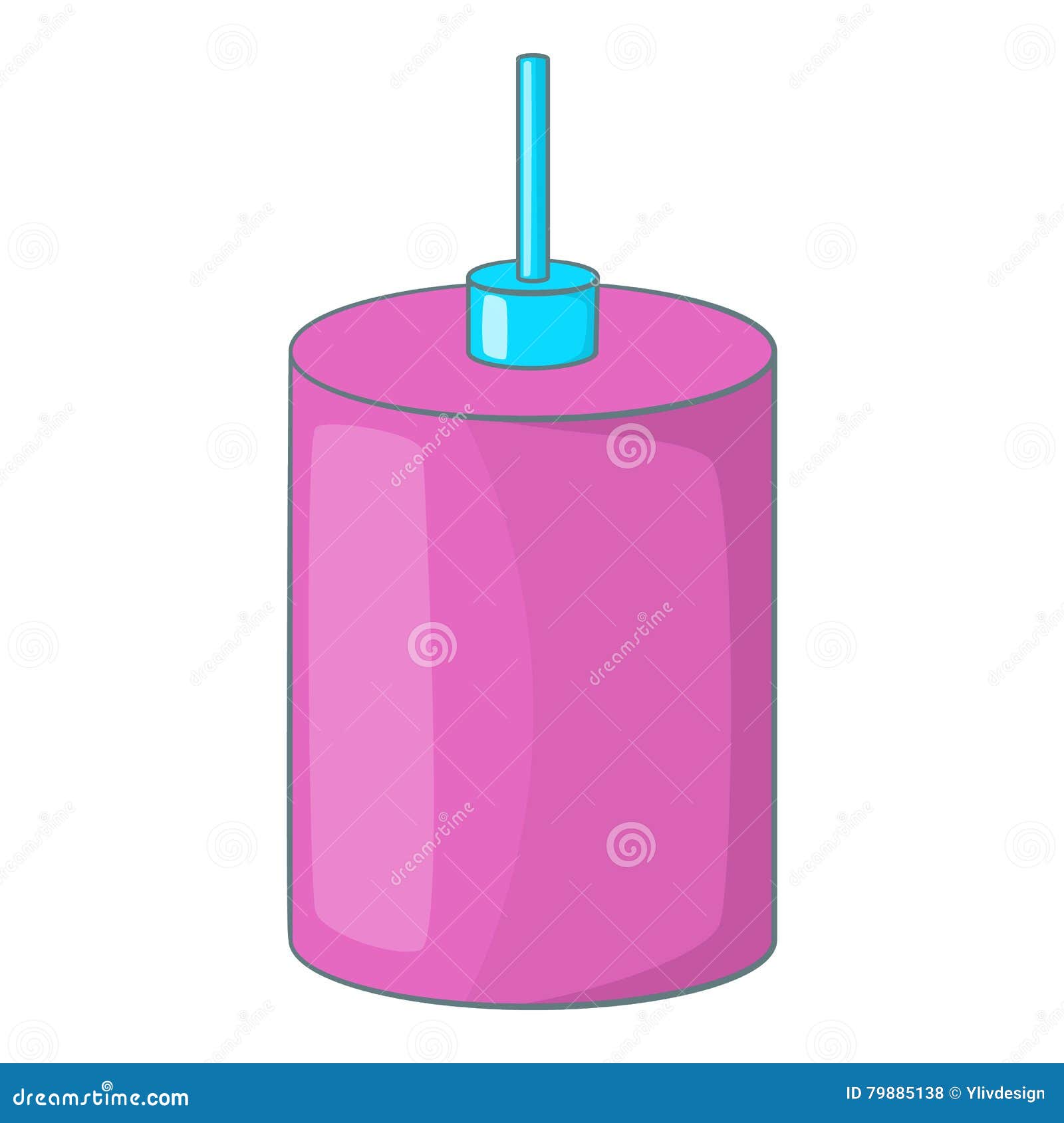 Pink Hanging Lamp Icon, Cartoon Style Stock Vector - Illustration of ...