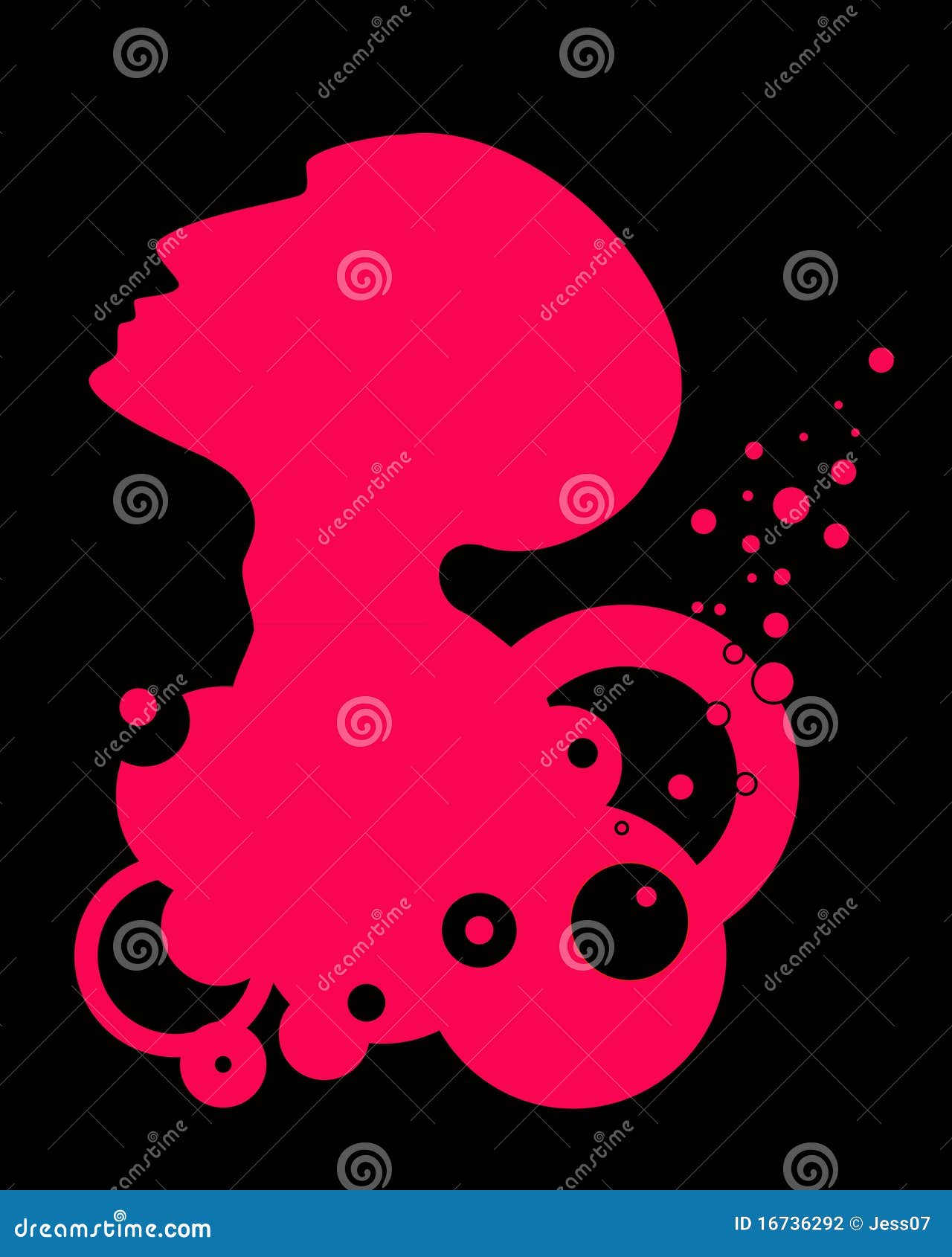 Pink Cat Head With Angry Face With Revenge, Doodle Icon Drawing Vector ...