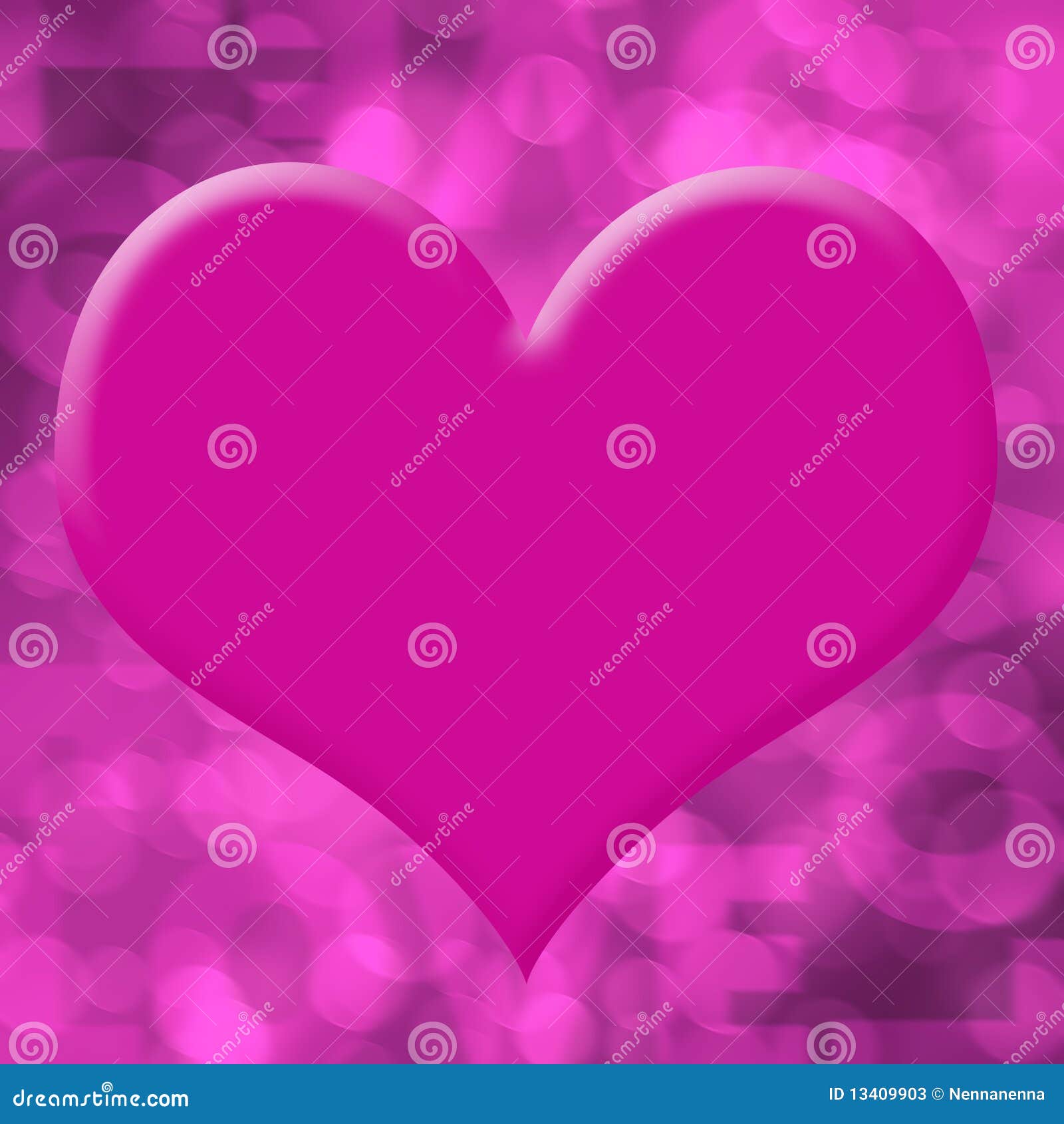 Pink heart stock illustration. Illustration of design - 13409903