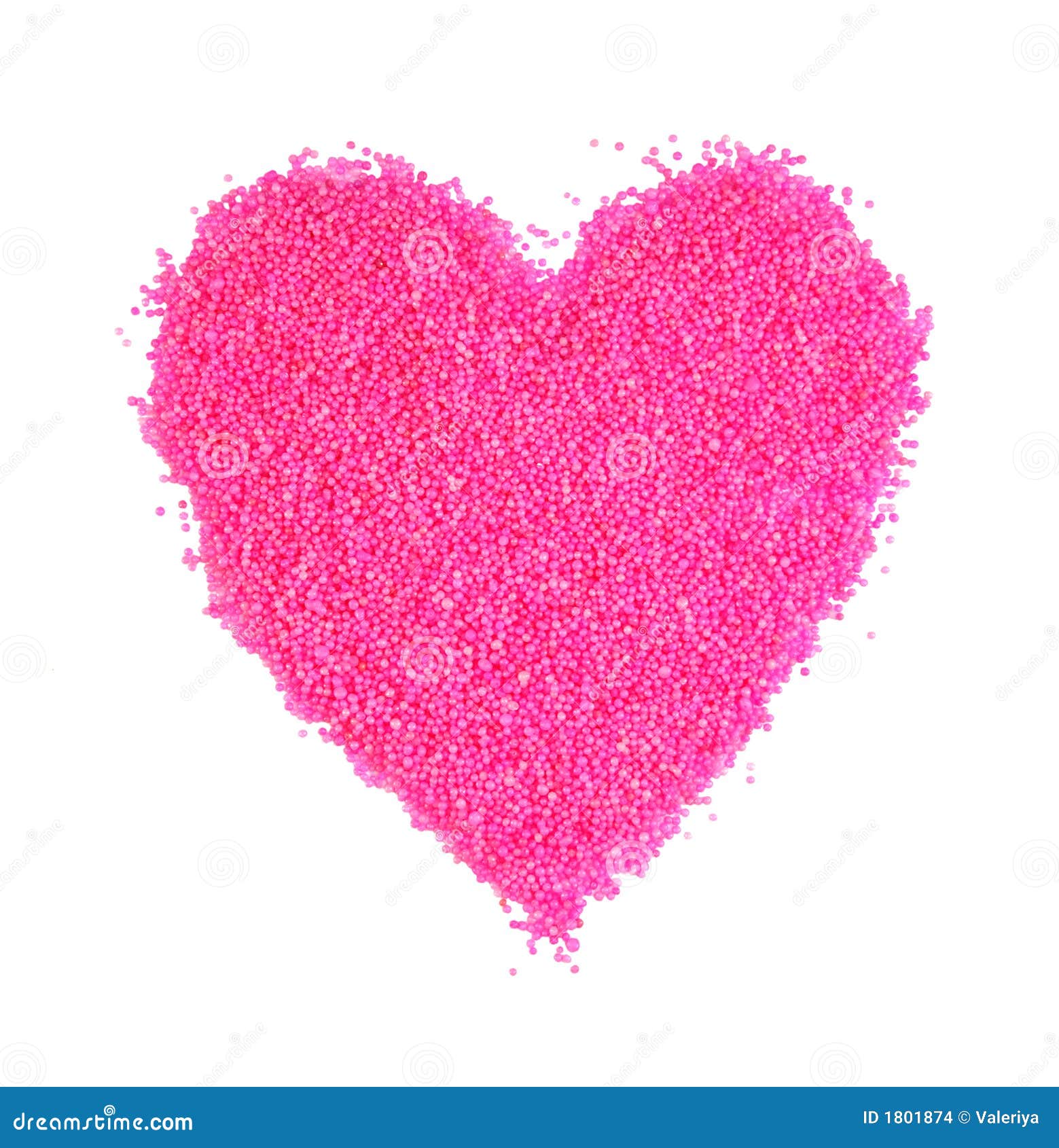 Pink heart stock illustration. Illustration of isolated - 1801874