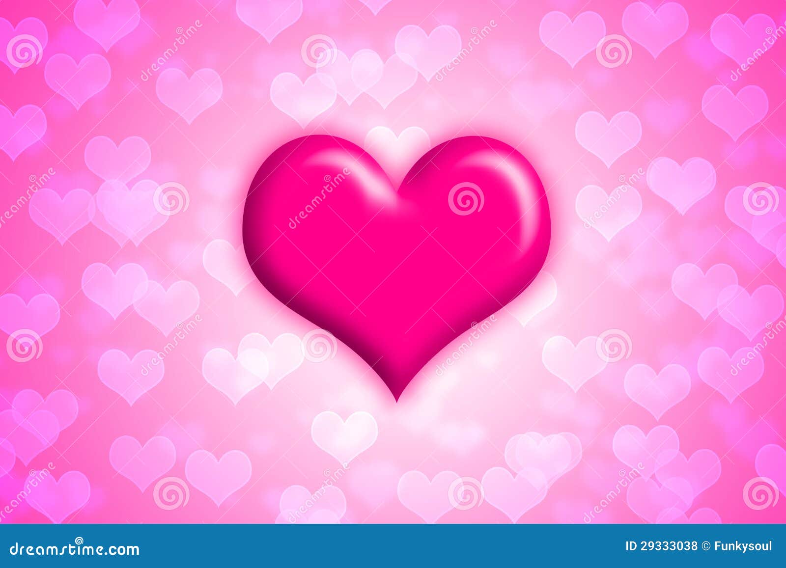 Pink Heart stock illustration. Illustration of love, color - 29333038