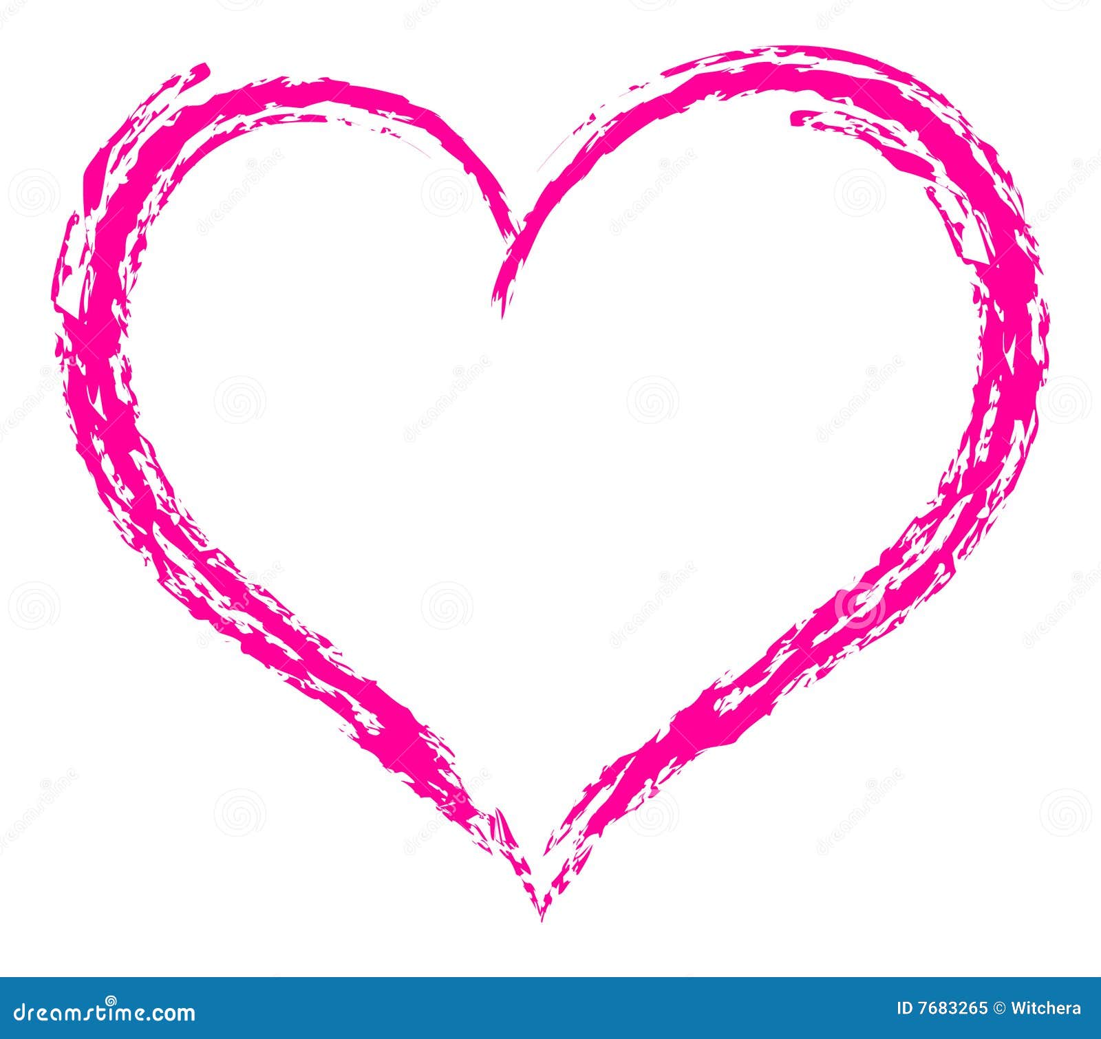 Pink heart stock illustration. Illustration of elegance - 7683265