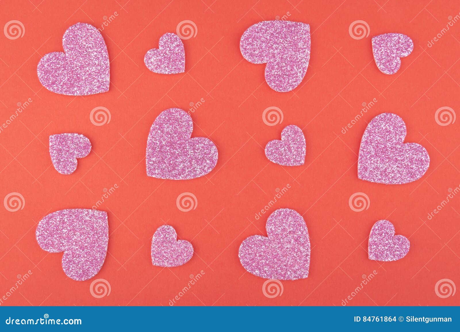 Pink heart array stock photo. Image of romantic, pattern - 84761864