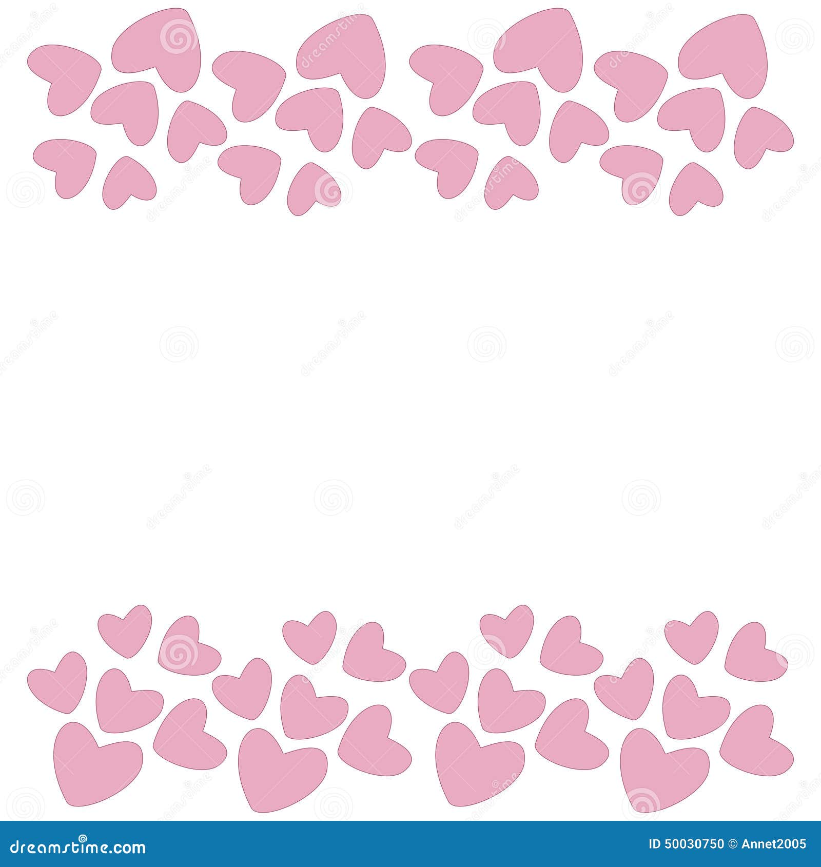 Pink heart border. Vector. stock vector. Illustration of background ...
