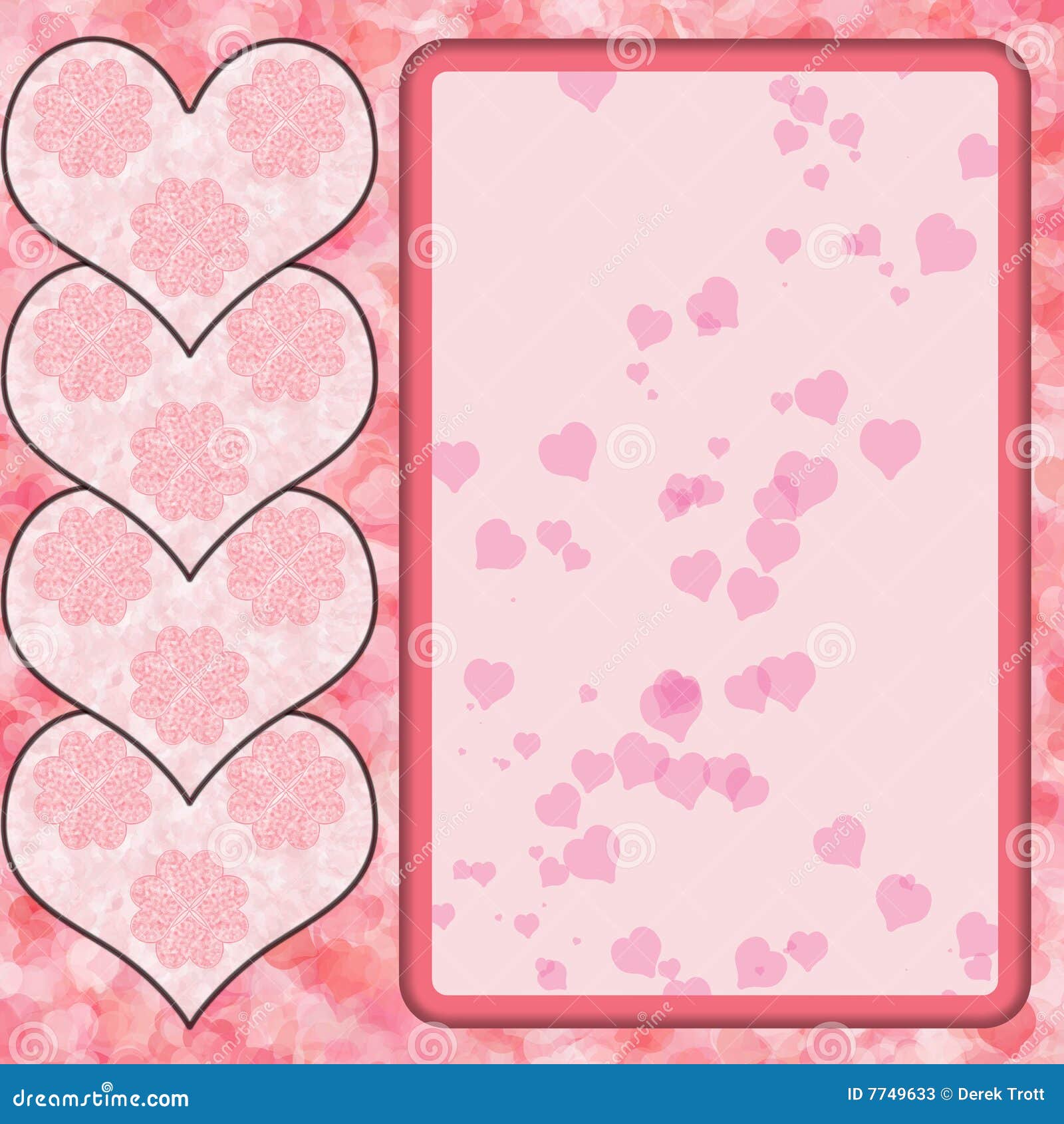 Pink heart design stock illustration. Illustration of design - 7749633
