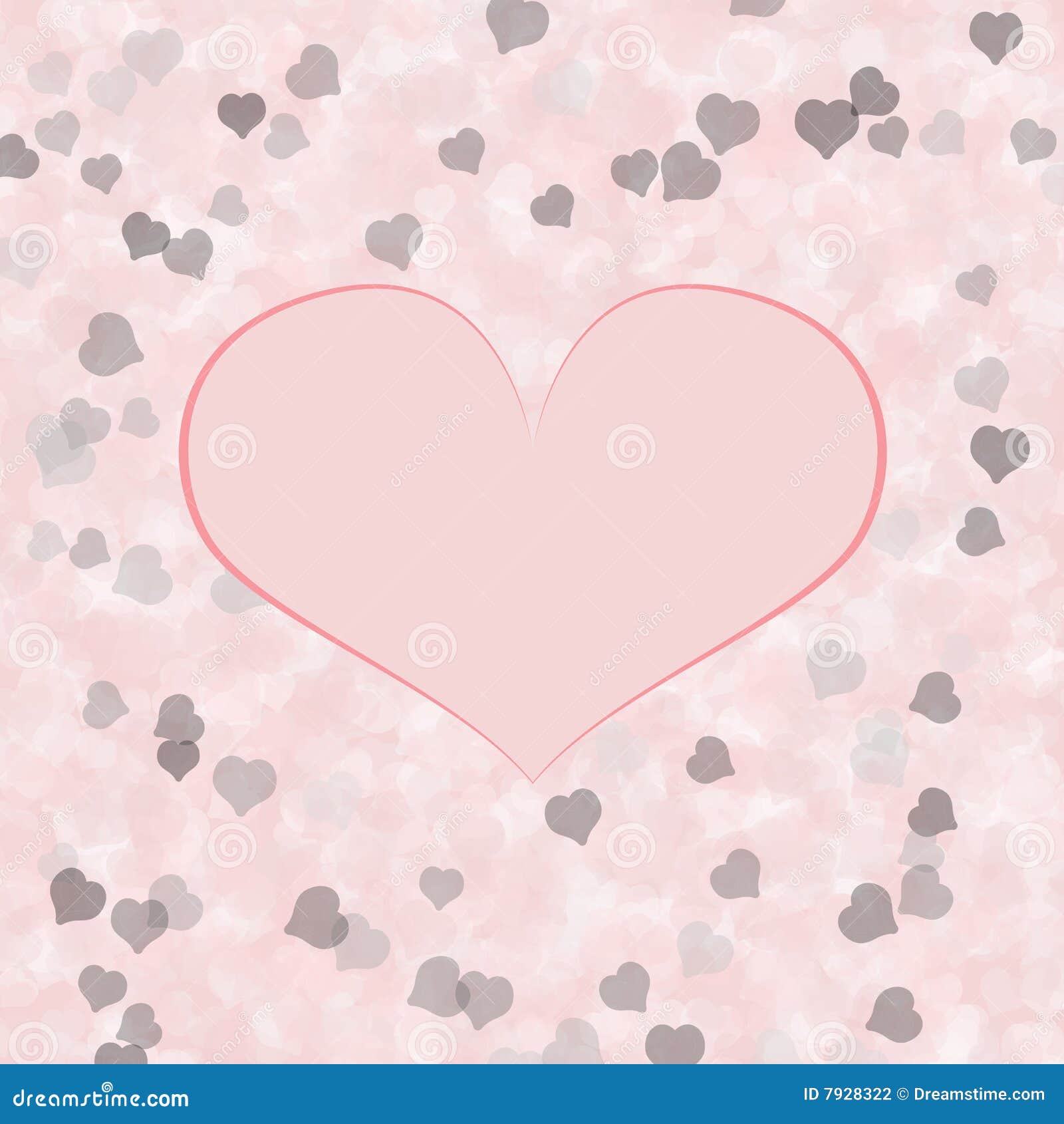 Pink heart design stock illustration. Illustration of pretty - 7928322
