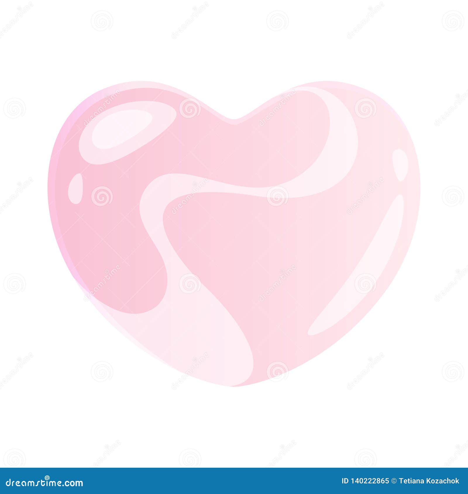 Pink heart icon. stock vector. Illustration of greeting - 140222865