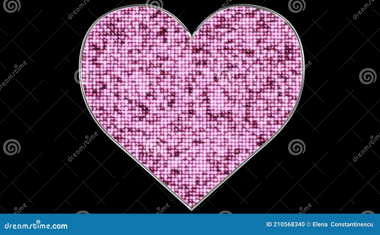 Pink Heart Loop with Alpha Channel Stock Footage - Video of heart ...