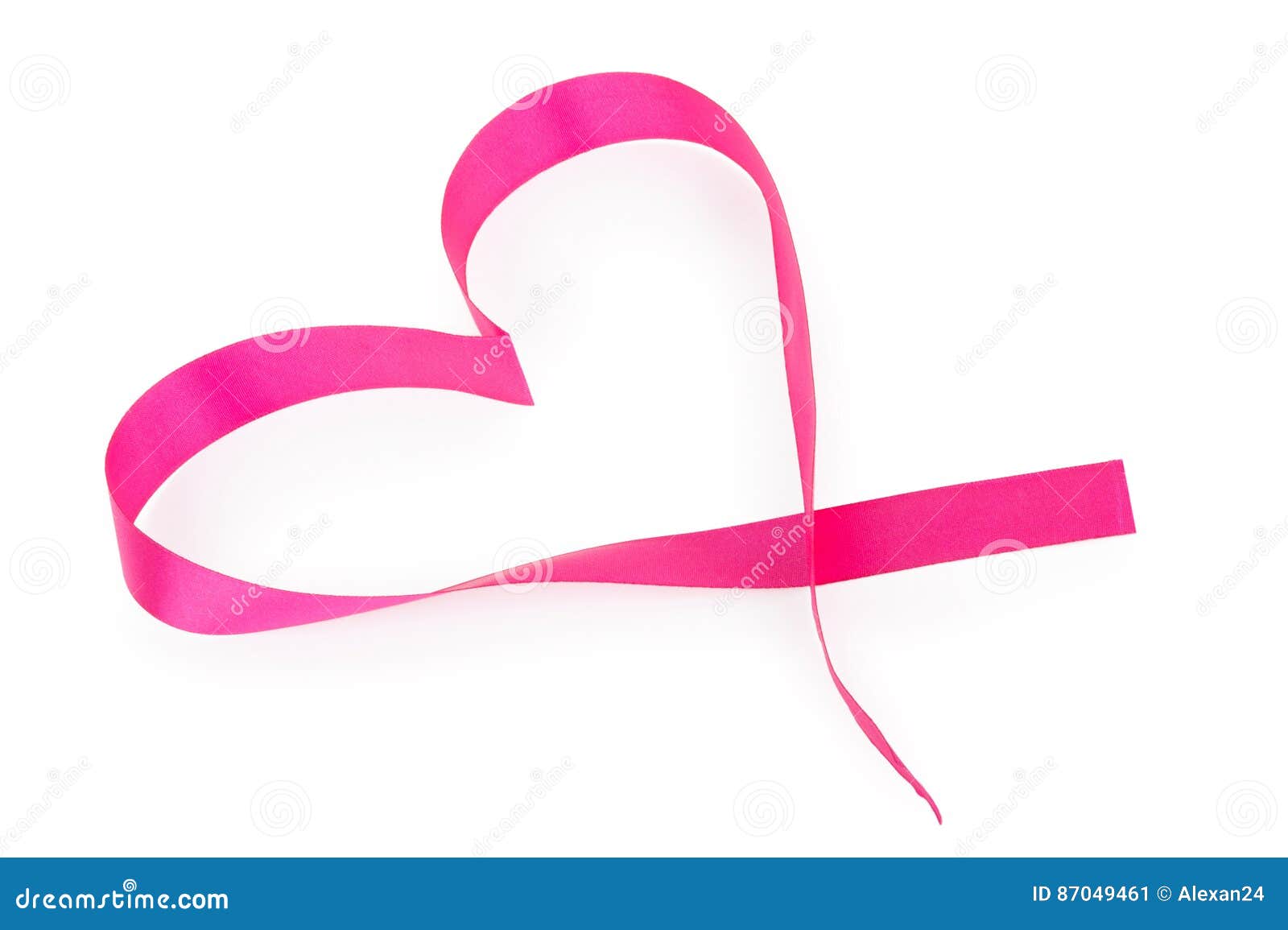 Pink heart ribbon stock image. Image of love, christmas - 87049461