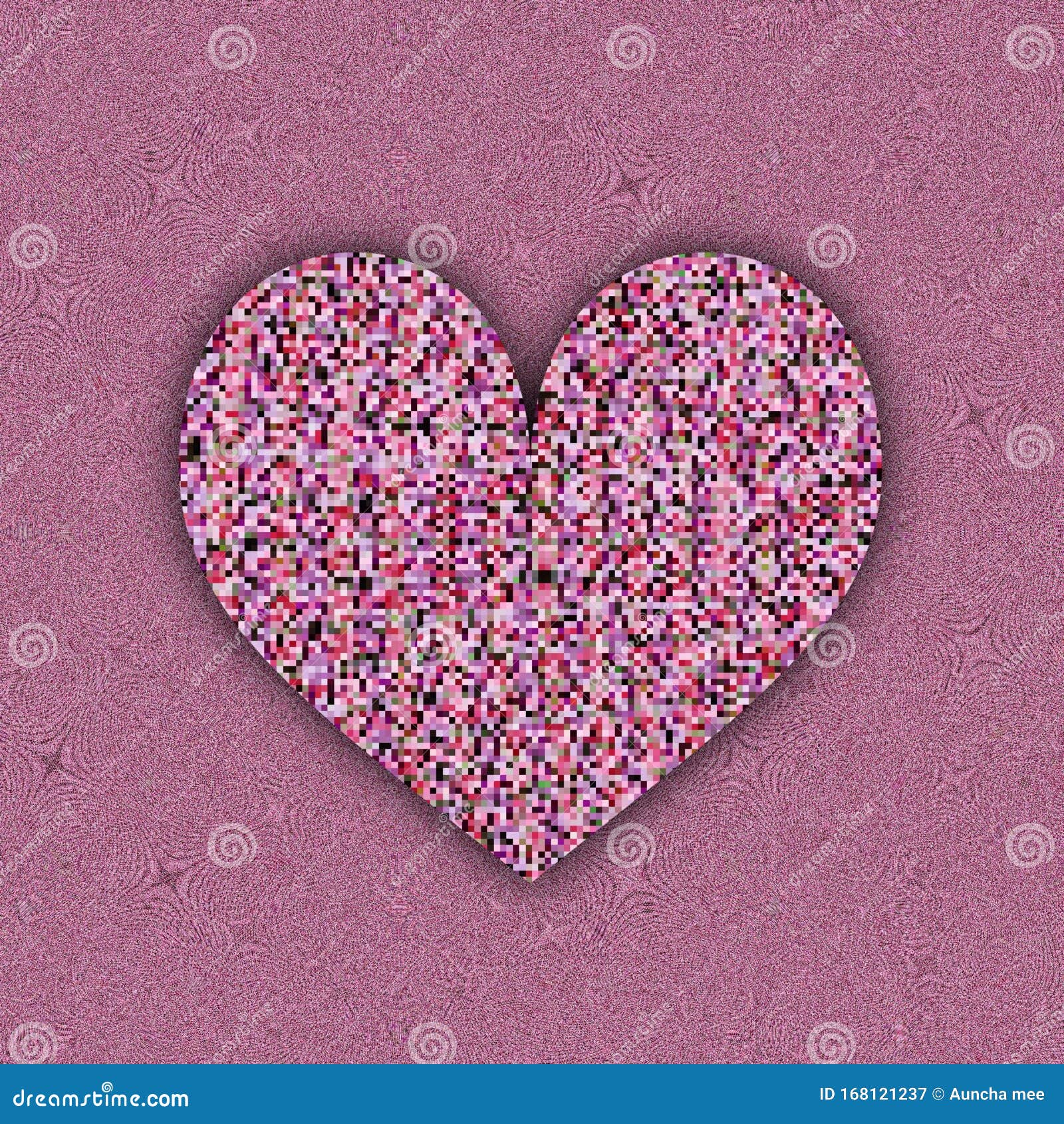 Pink Heart Shape - Illustration Design Stock Illustration ...