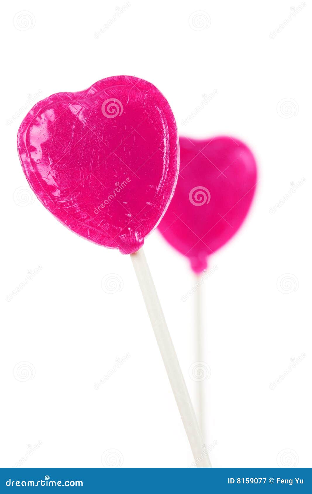 Pink Heart Shape Lollipop stock image. Image of valentines - 8159077